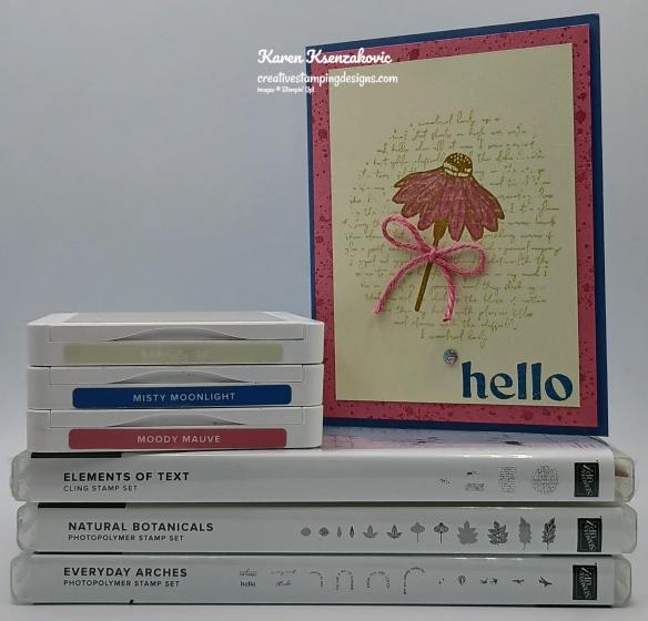 Stampin’ Up! Elements of Text with Natural Botanicals | Creative ...