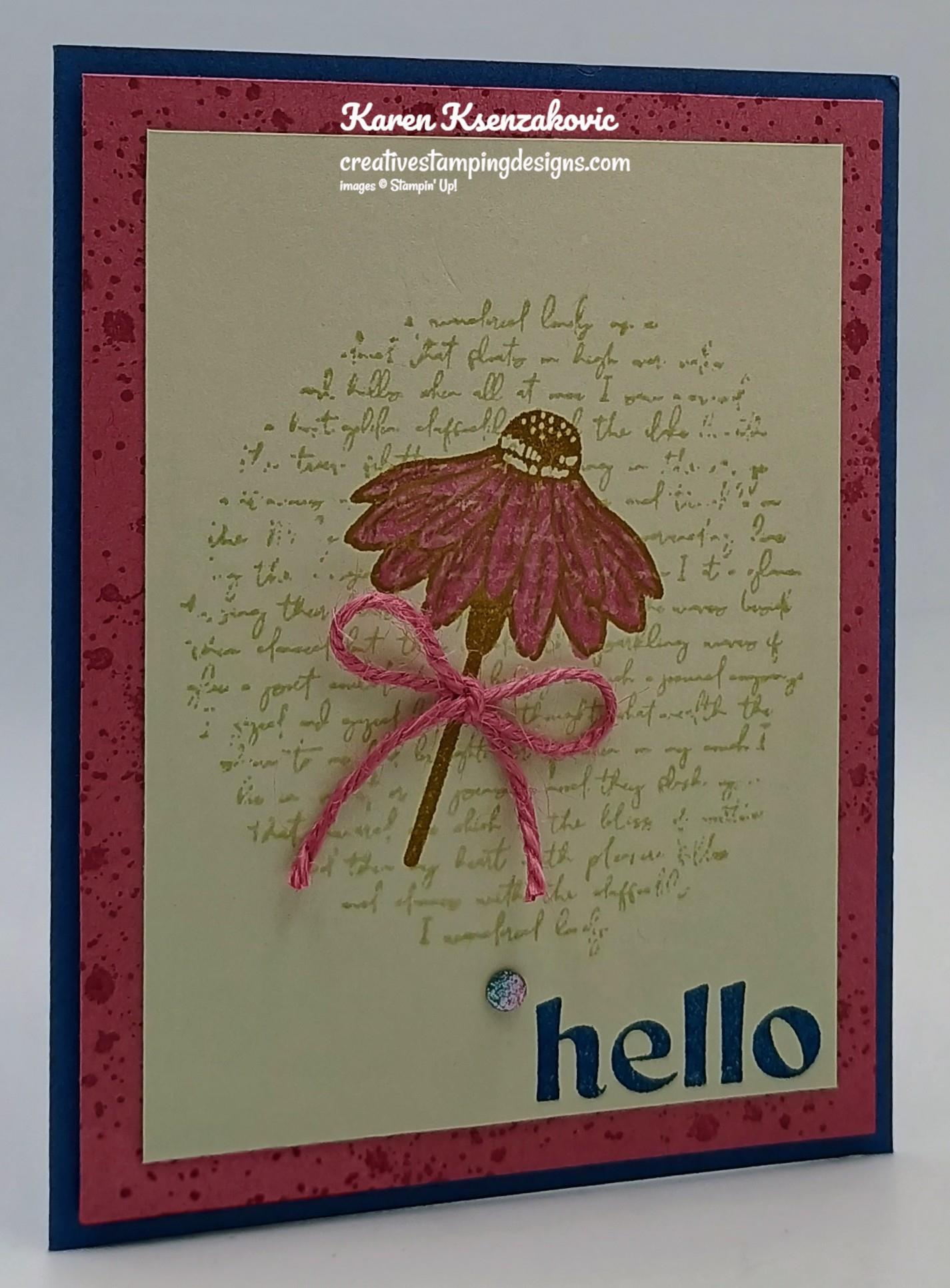 Stampin’ Up! Elements of Text with Natural Botanicals | Creative ...
