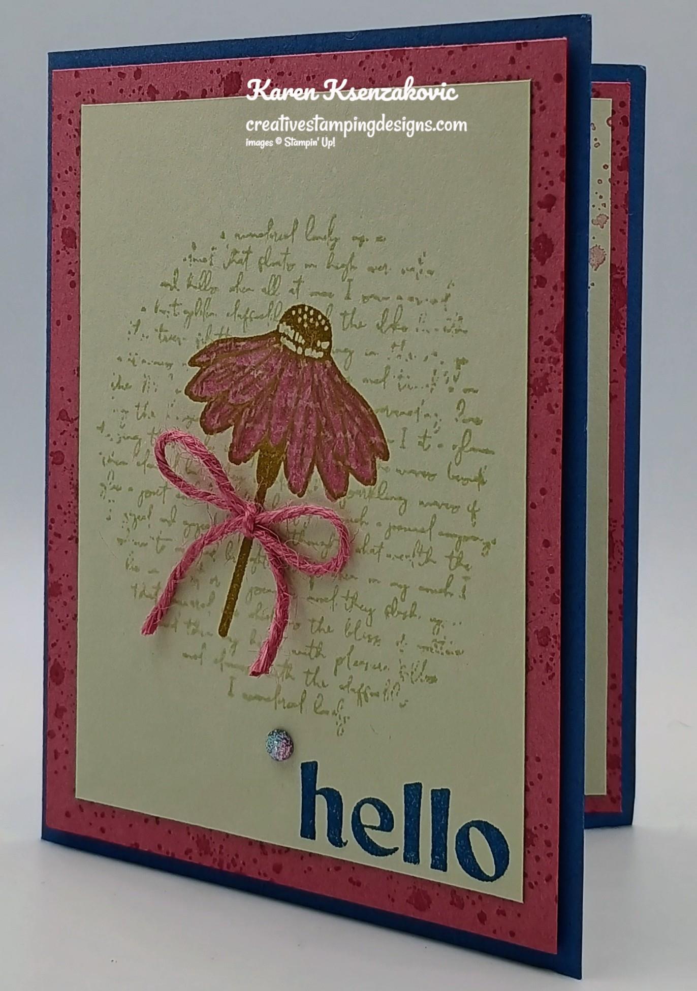 Stampin’ Up! Elements of Text with Natural Botanicals | Creative ...