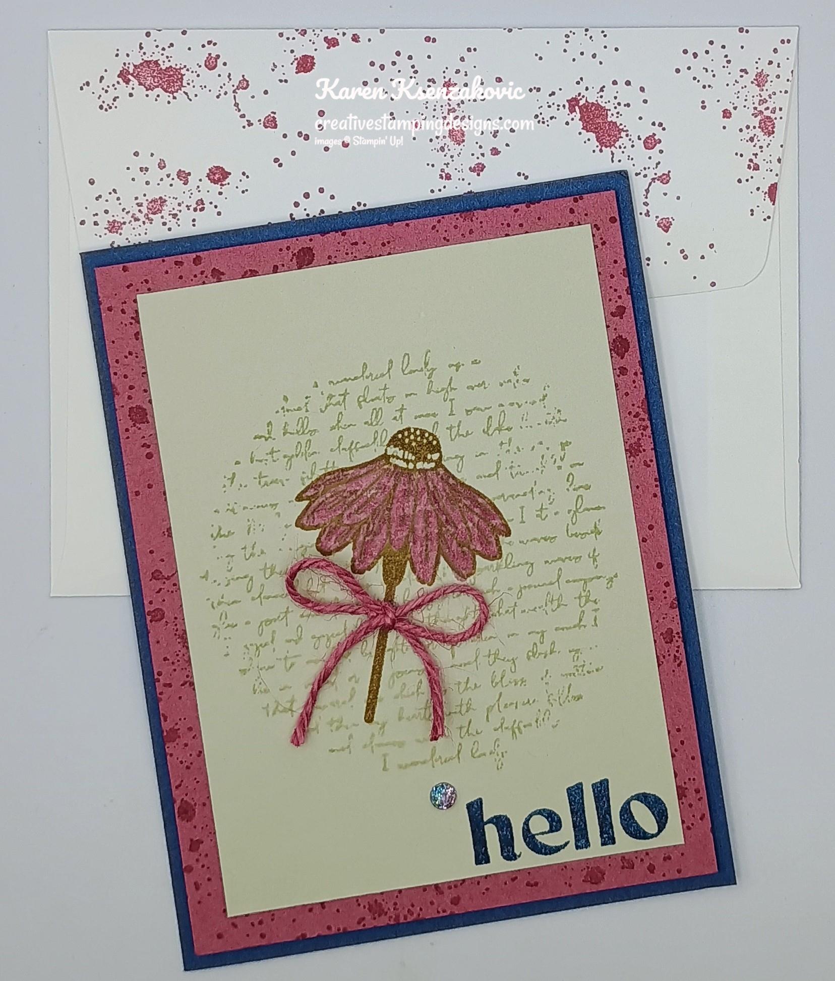 Stampin’ Up! Elements of Text with Natural Botanicals | Creative ...