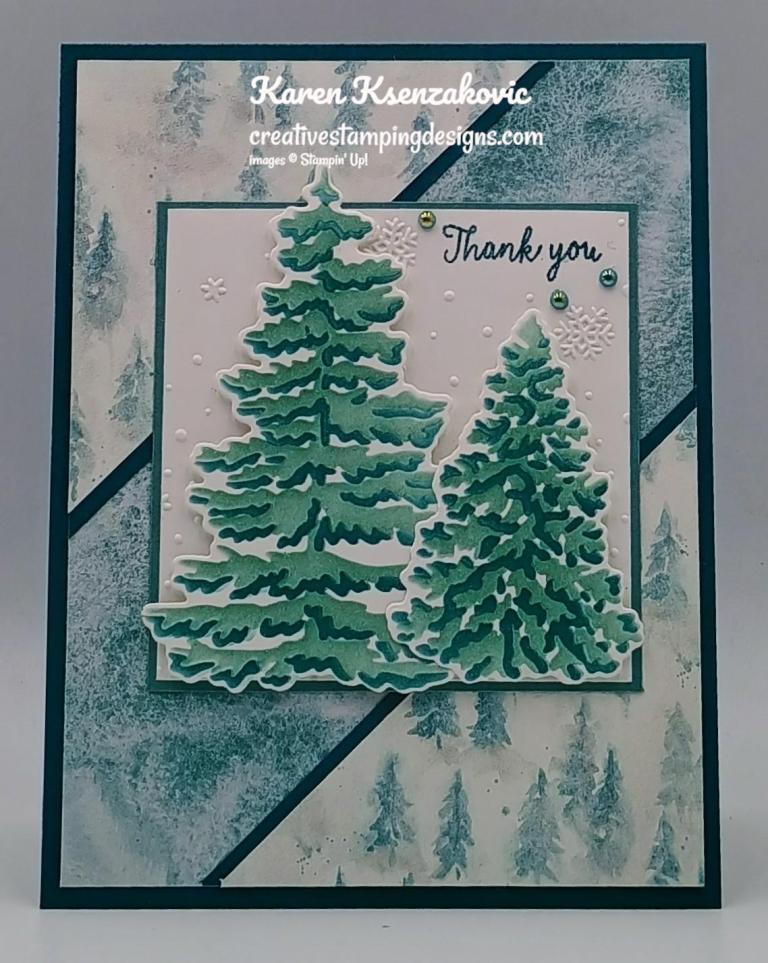 Stampin’ Up! Frosted Forest for The Happy Inkin’ Thursday Blog Hop ...