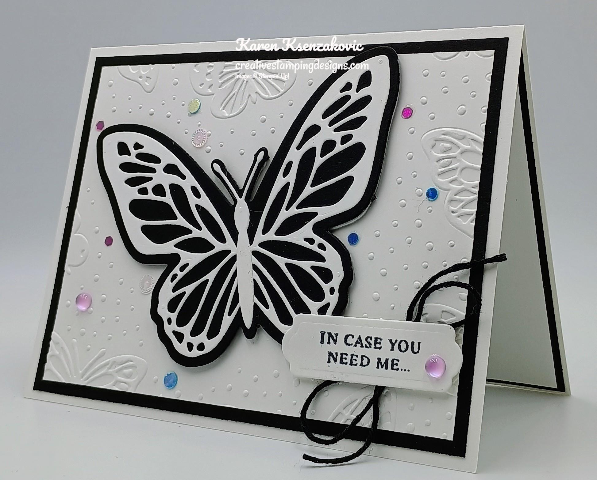 Stampin’ Up! Beautiful Butterflies in Black & White | Creative Stamping ...