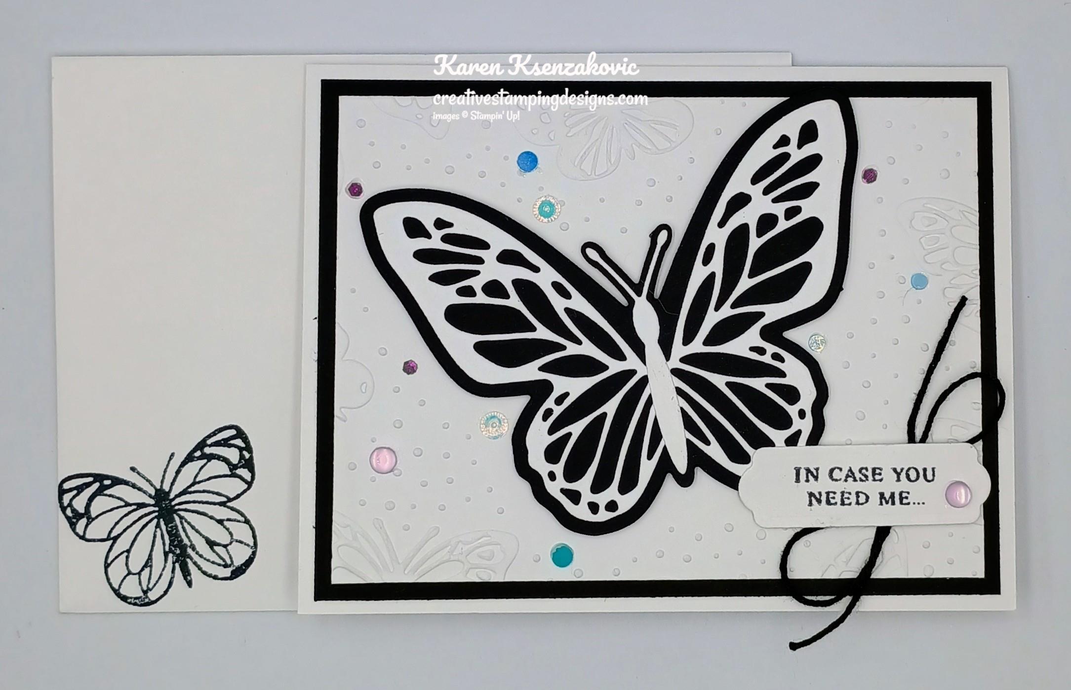 Stampin’ Up! Beautiful Butterflies in Black & White | Creative Stamping ...