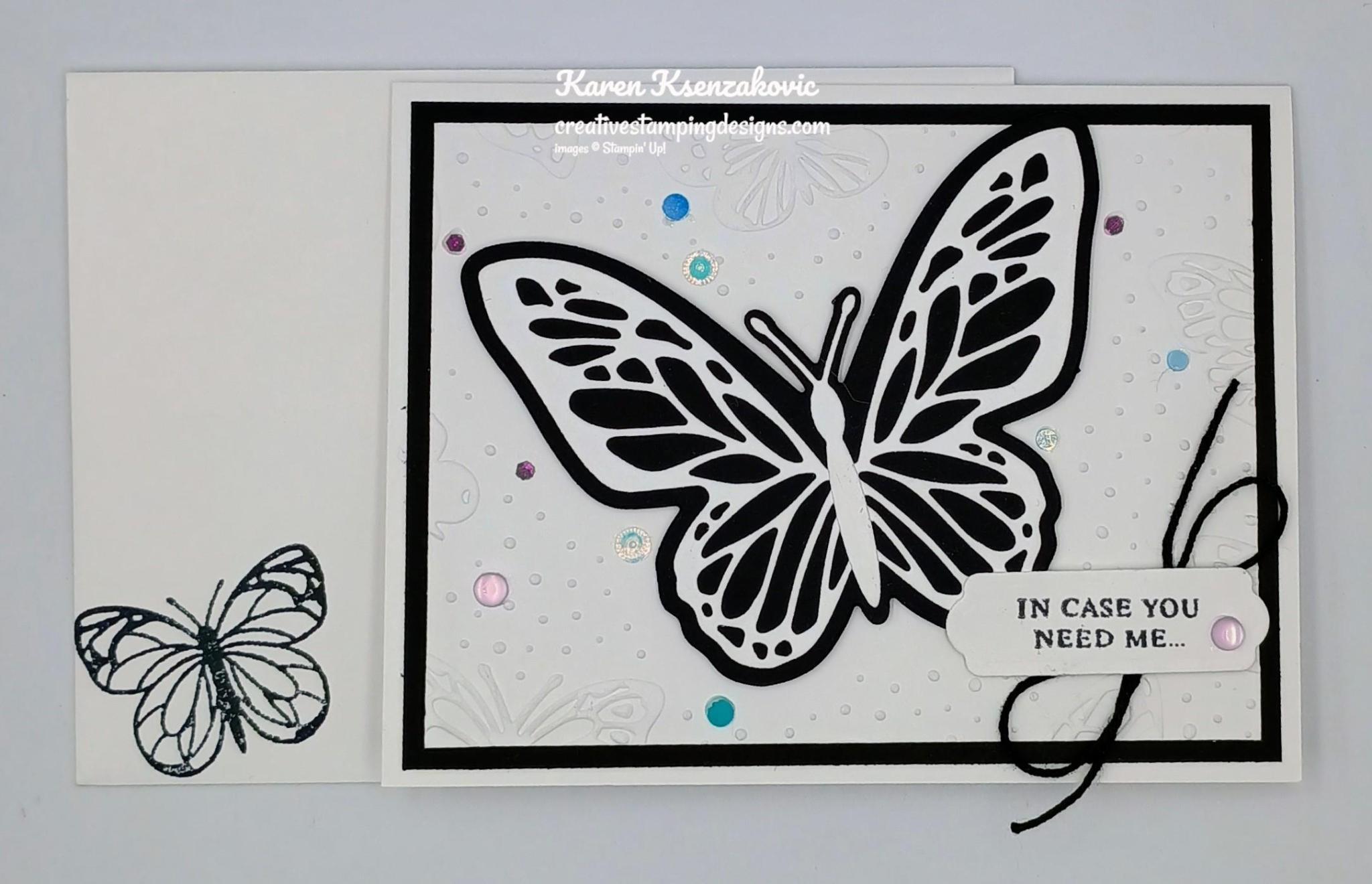 Stampin’ Up! Beautiful Butterflies in Black & White | Creative Stamping ...