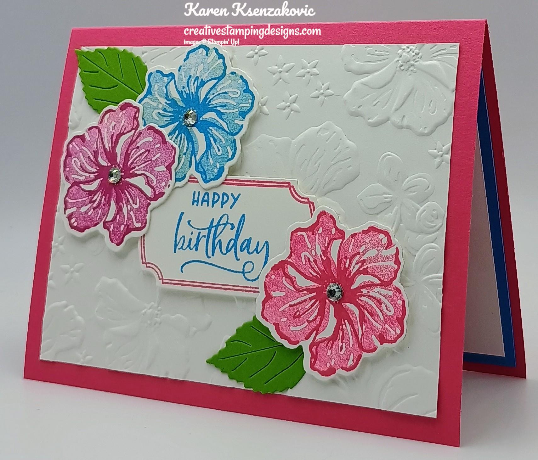 Stampin’ Up! Happy Hibiscus in Brights | Creative Stamping Designs