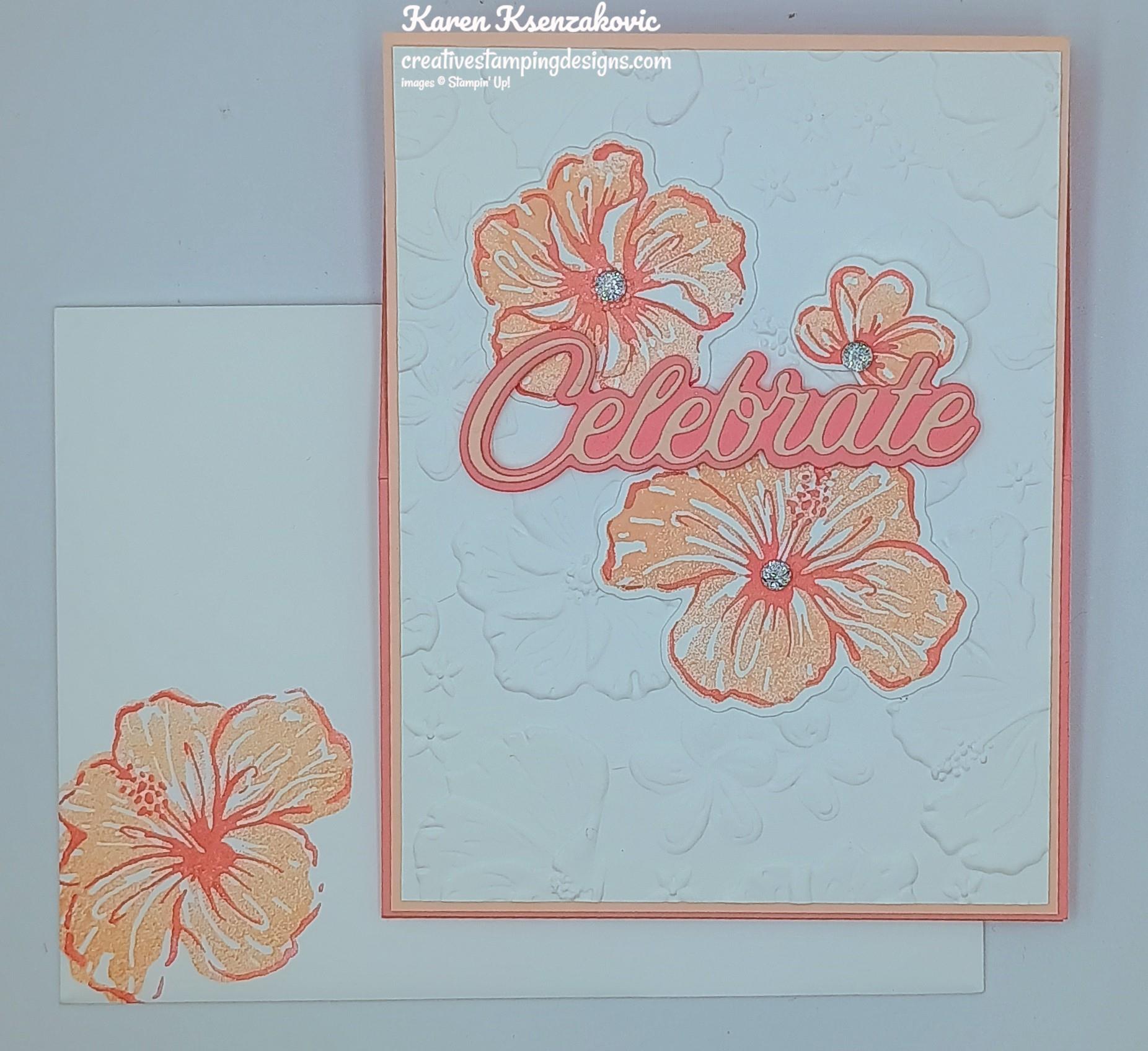 Stampin’ Up! Happy Hibiscus for Fun Fold Friday | Creative Stamping Designs