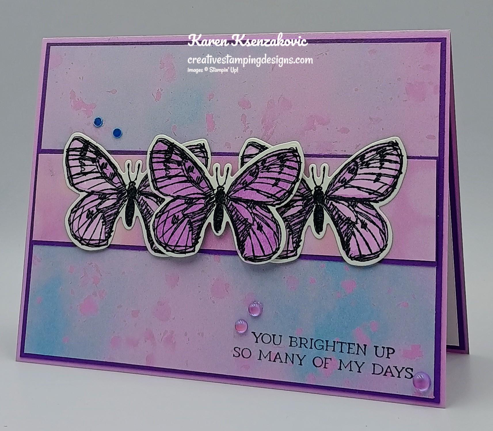 Stampin’ Up! Sketched Butterflies for The Happy Inkin’ Thursday Blog ...