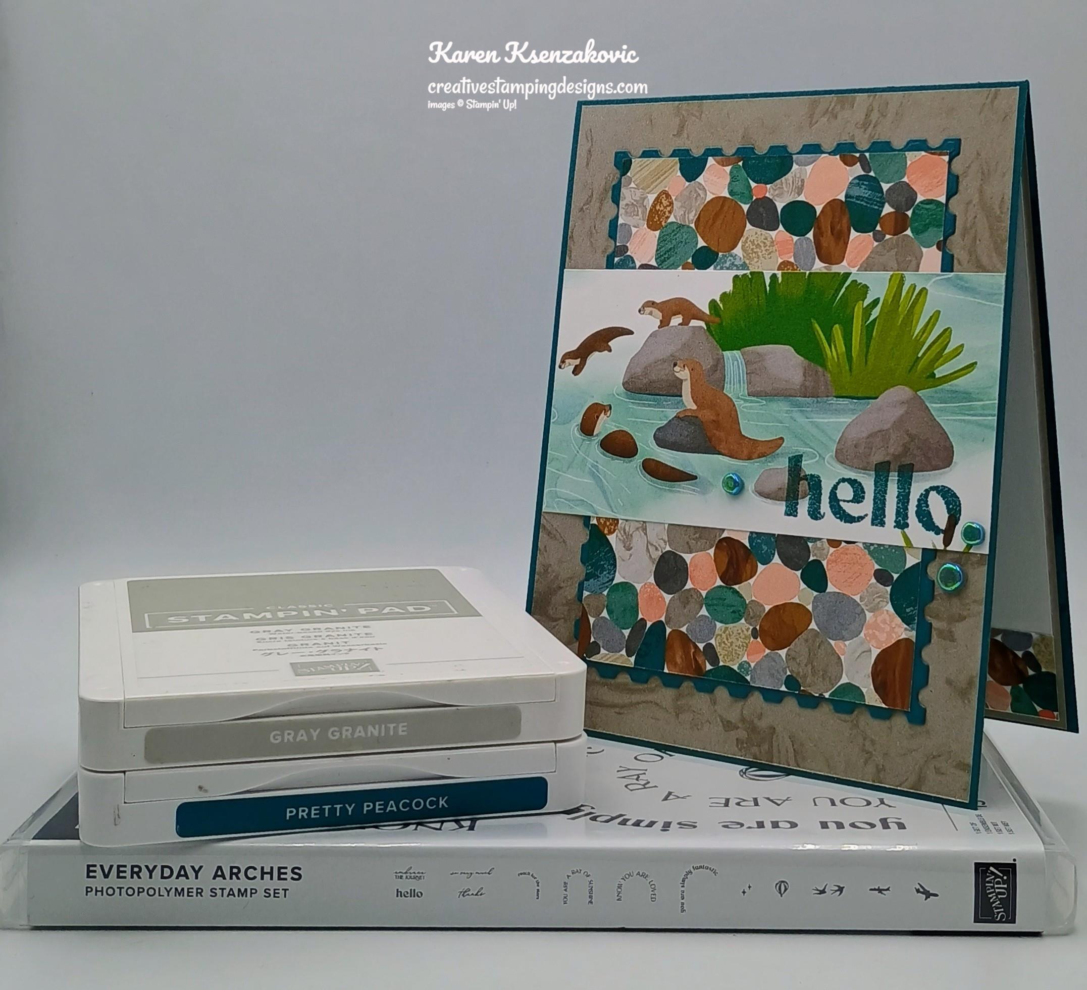 Stampin’ Up! Everyday Arches Otter | Creative Stamping Designs