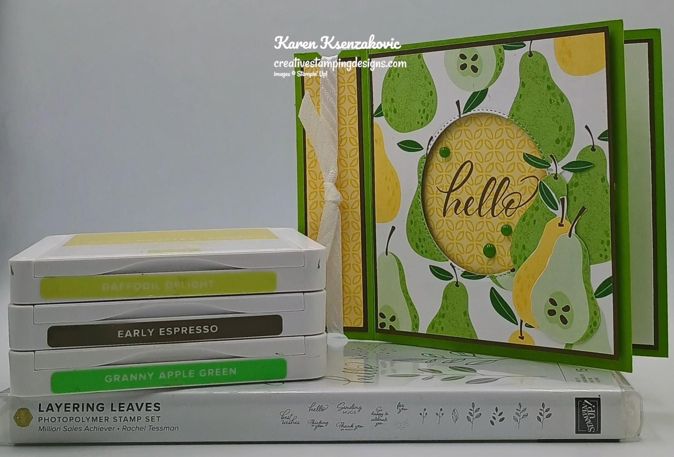 Stampin’ Up! Layering Leaves Fruit Salad Book Fold | Creative Stamping ...