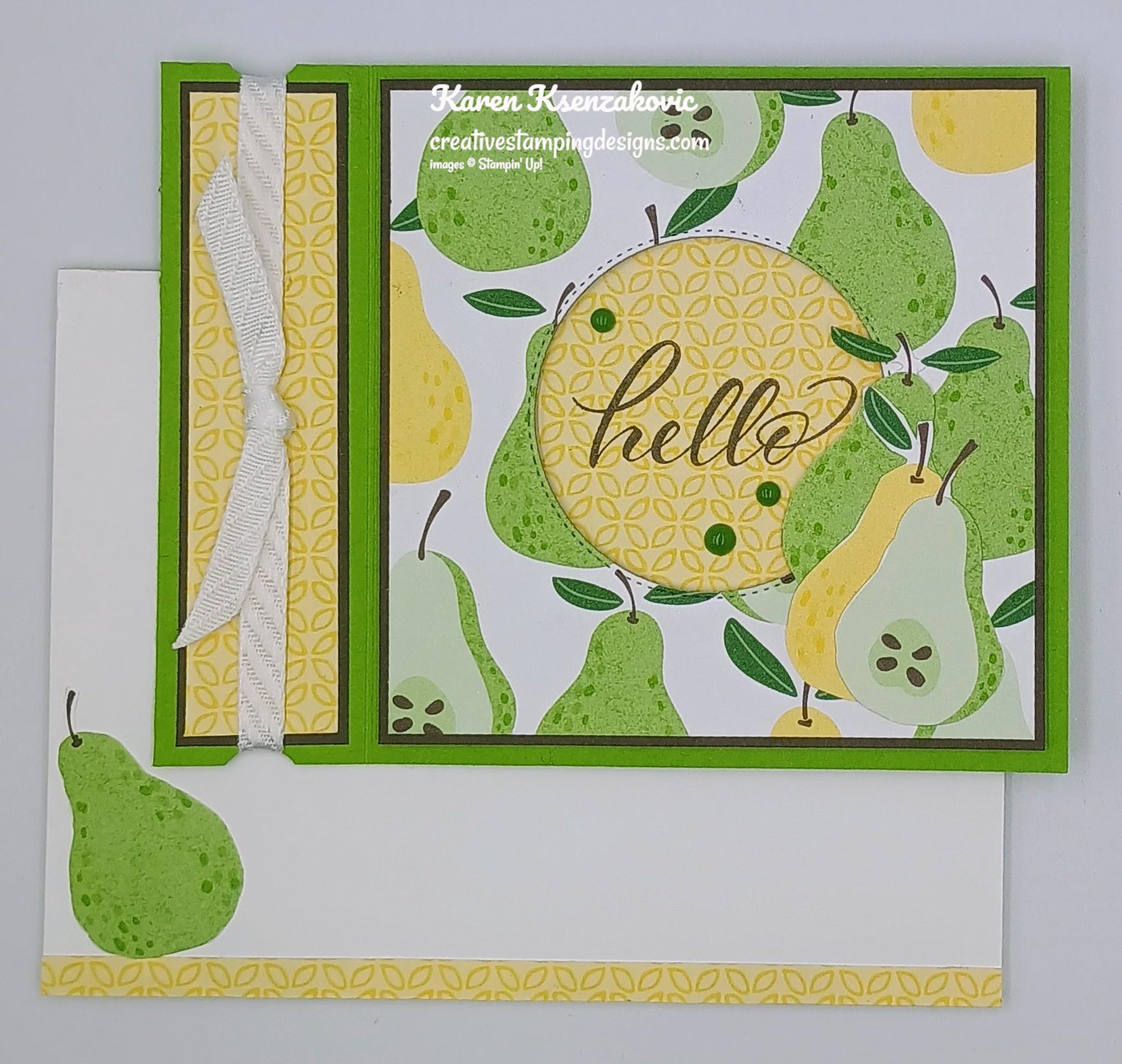 Stampin’ Up! Layering Leaves Fruit Salad Book Fold | Creative Stamping ...