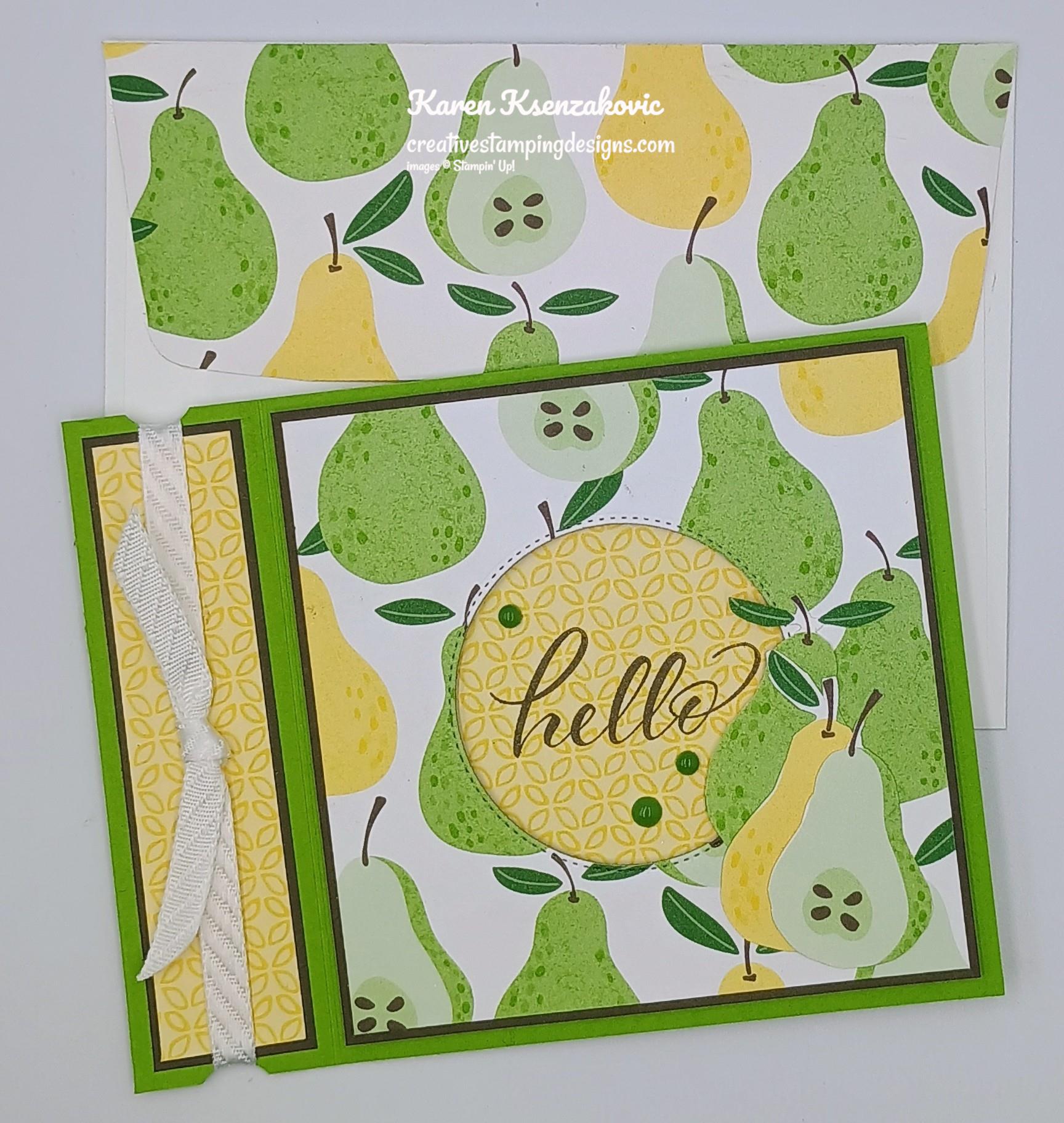 Stampin’ Up! Layering Leaves Fruit Salad Book Fold | Creative Stamping ...