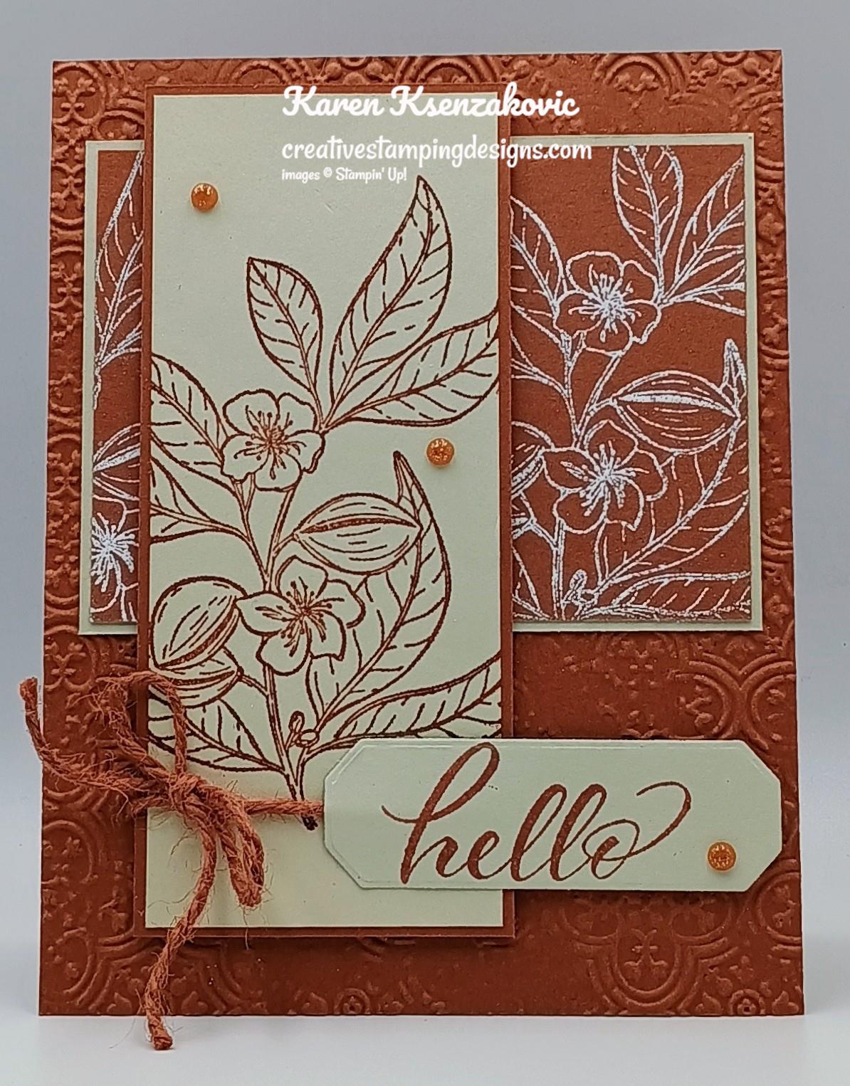 Stampin’ Up! Lovely & Sweet in Copper | Creative Stamping Designs