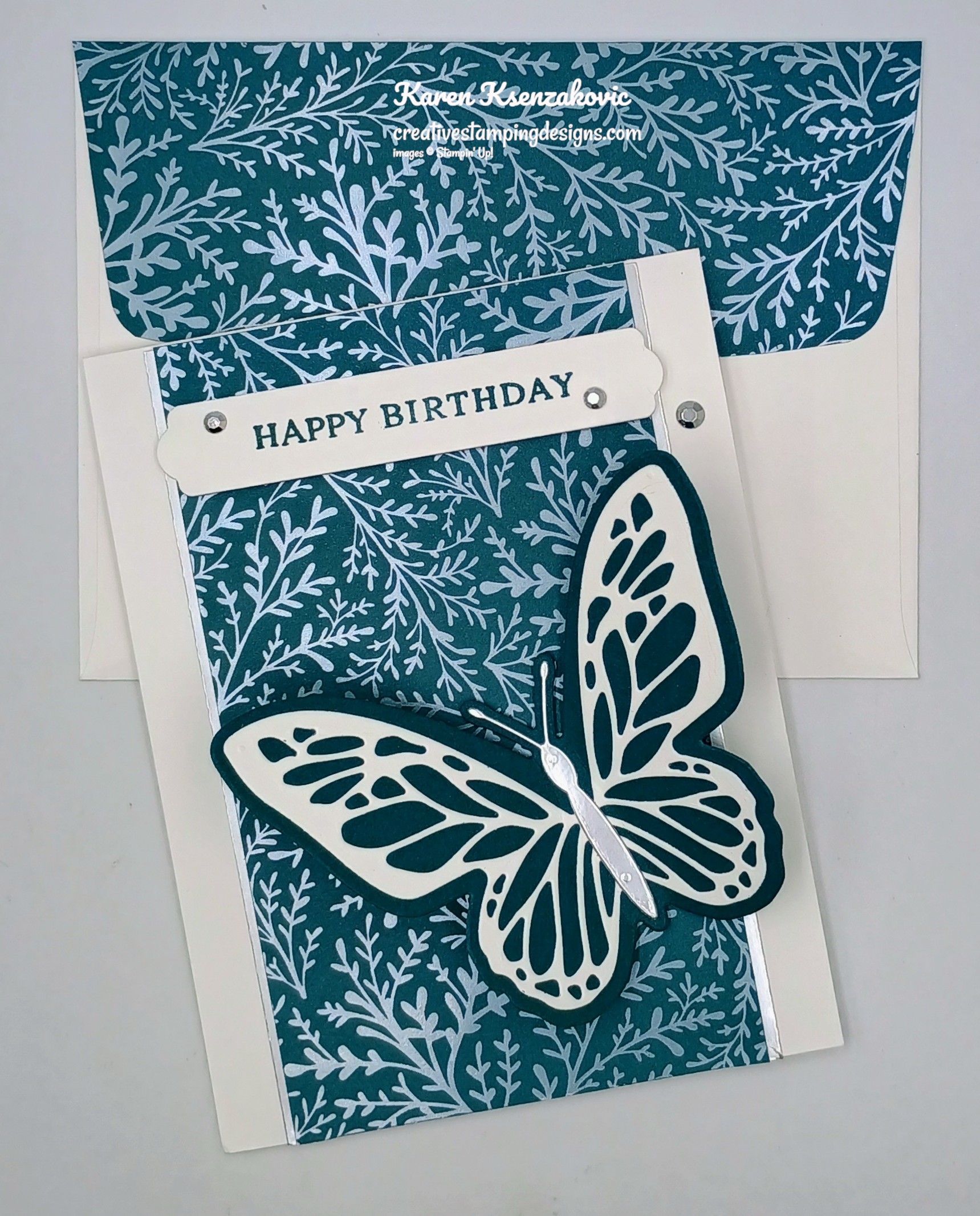 Stampin’ Up! Beautiful Butterflies CAS | Creative Stamping Designs