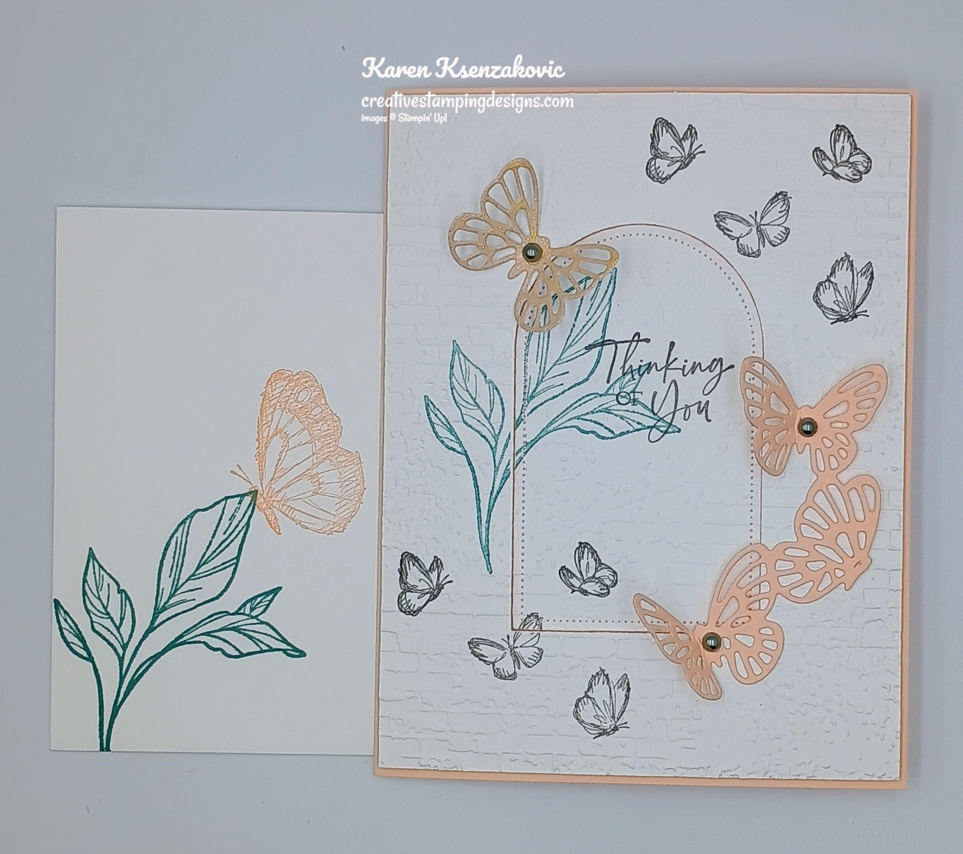 Stampin’ Up! Sketched Butterflies for The Happy Inkin’ Thursday Blog ...