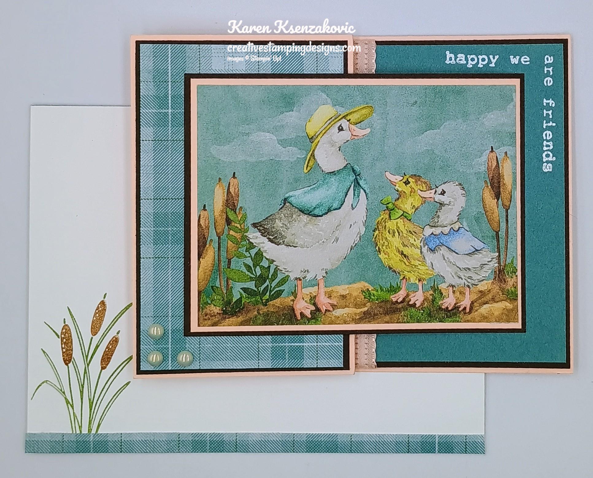 Stampin’ Up! Spring Corners for Fun Fold Friday | Creative Stamping Designs