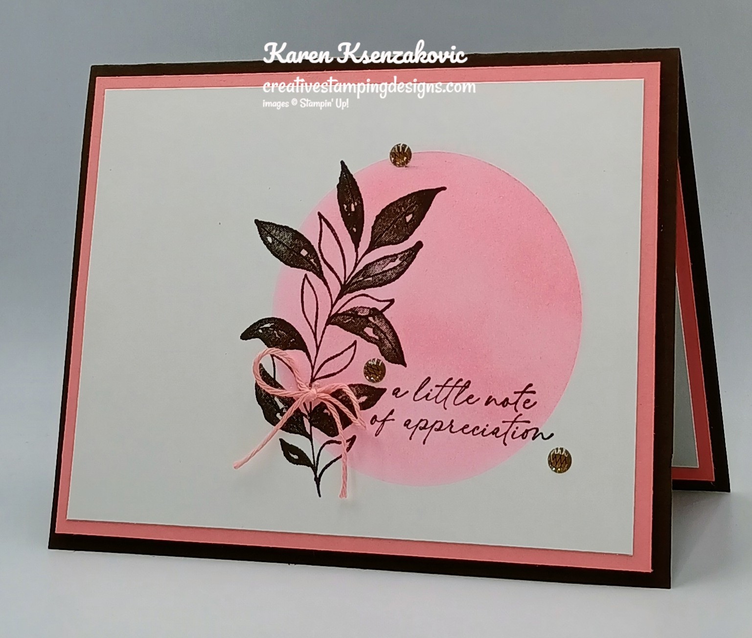 Stampin’ Up! Textured Notes CAS | Creative Stamping Designs