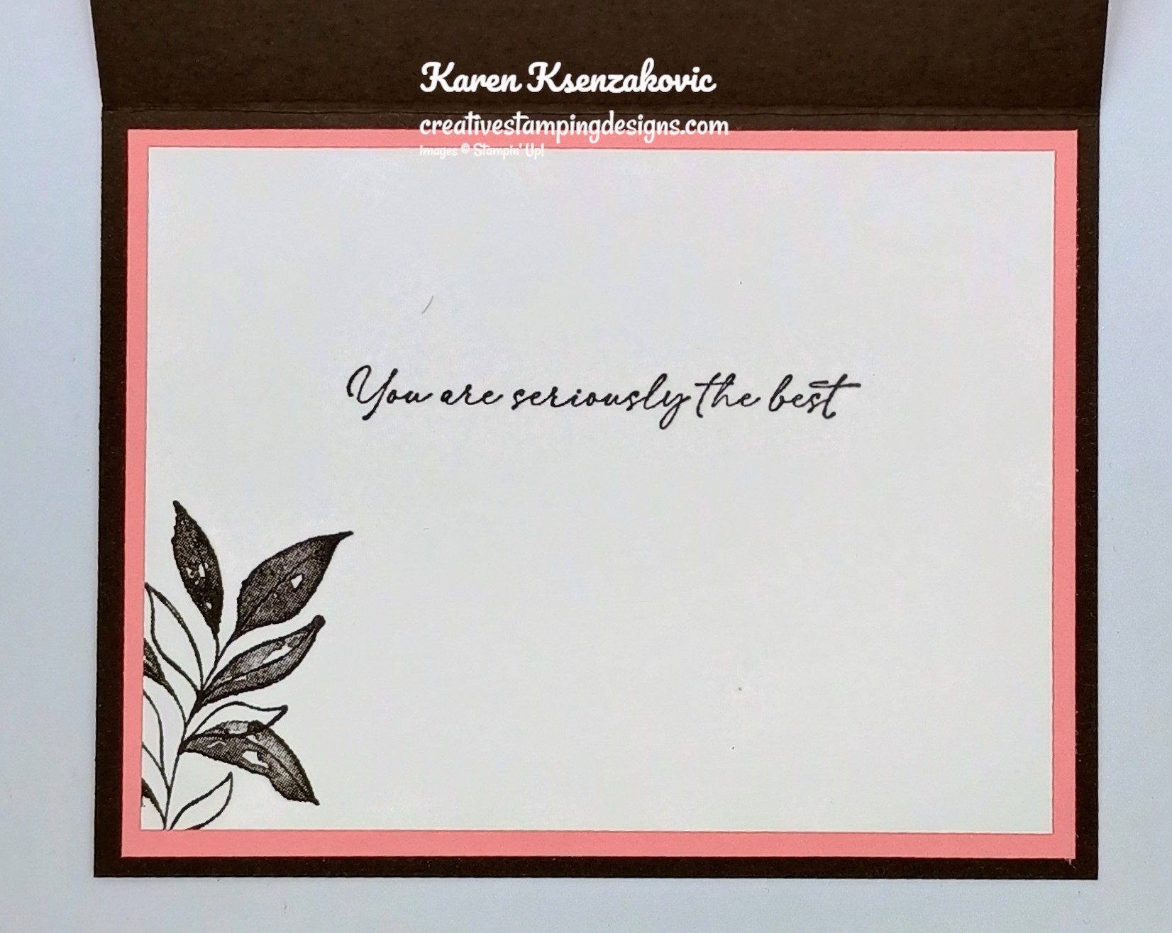 Stampin’ Up! Textured Notes CAS | Creative Stamping Designs