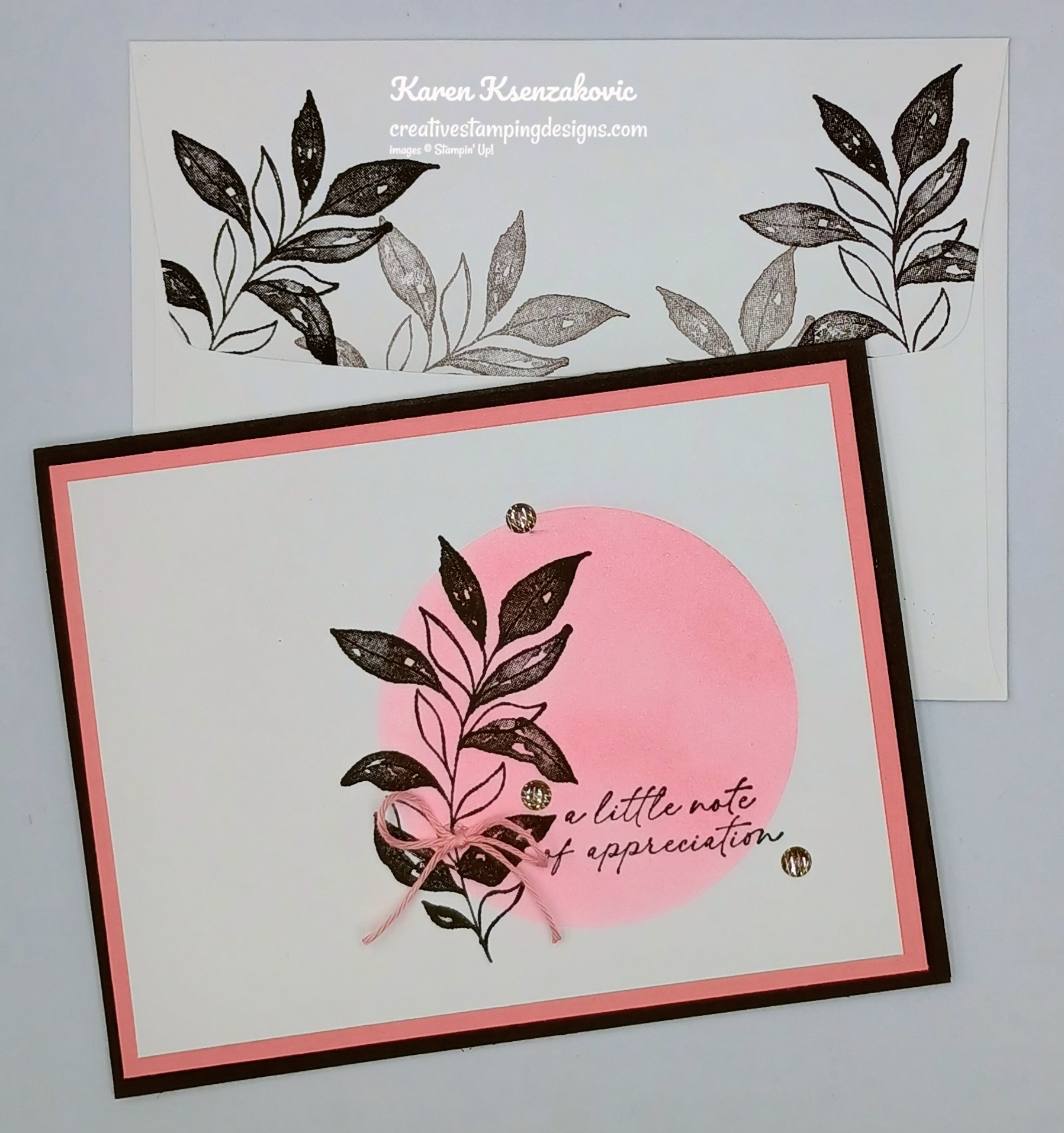 Stampin’ Up! Textured Notes CAS | Creative Stamping Designs