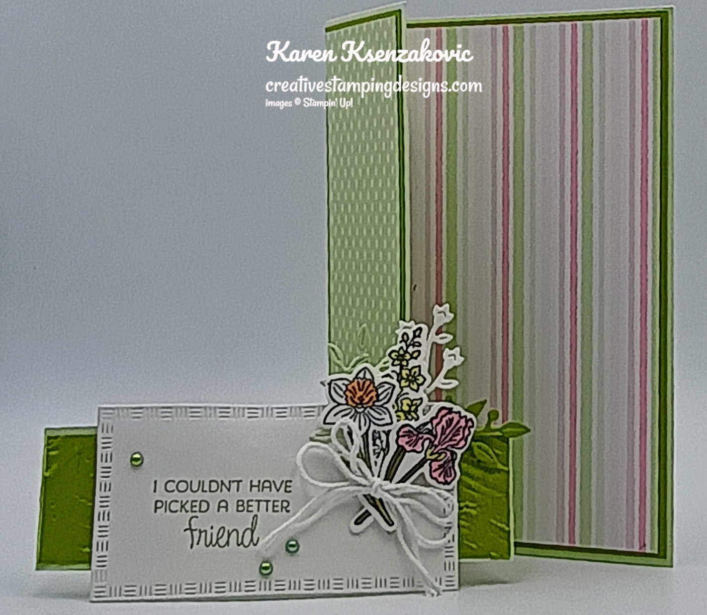 Stampin’ Up! Year of Flowers Fun Fold | Creative Stamping Designs