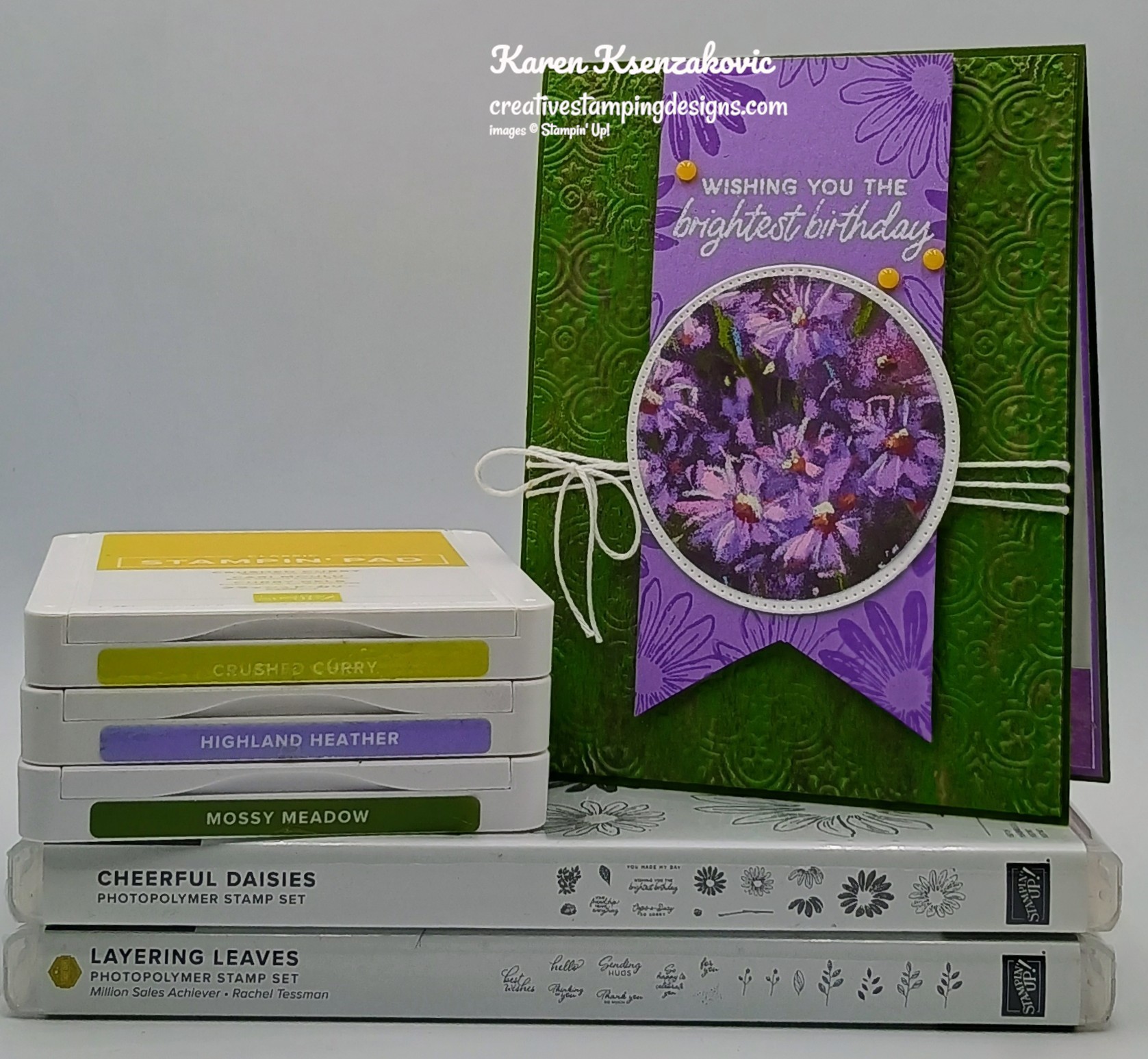 Stampin’ Up! Cheerful Daisies Birthday | Creative Stamping Designs