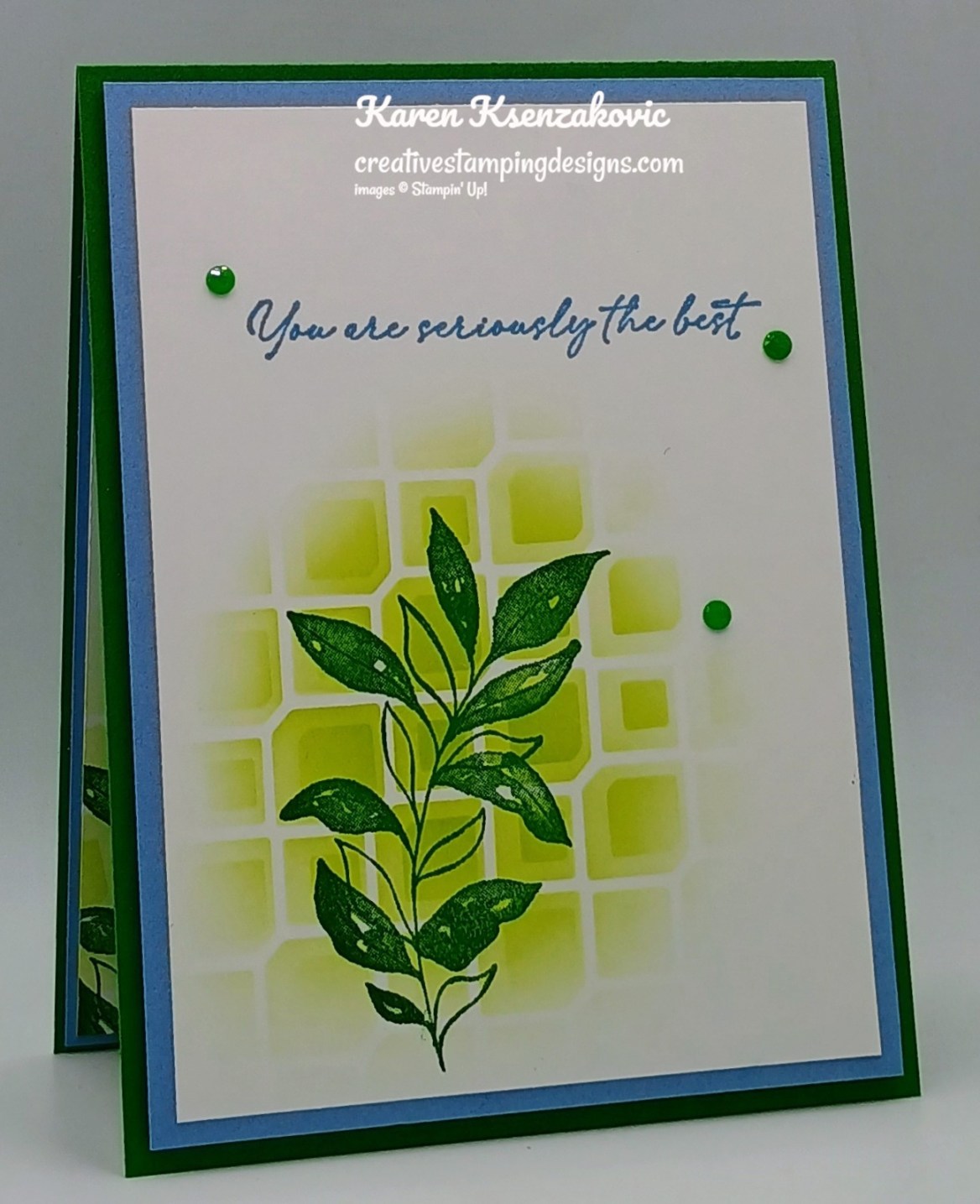 Stampin’ Up! Textured Notes CAS | Creative Stamping Designs