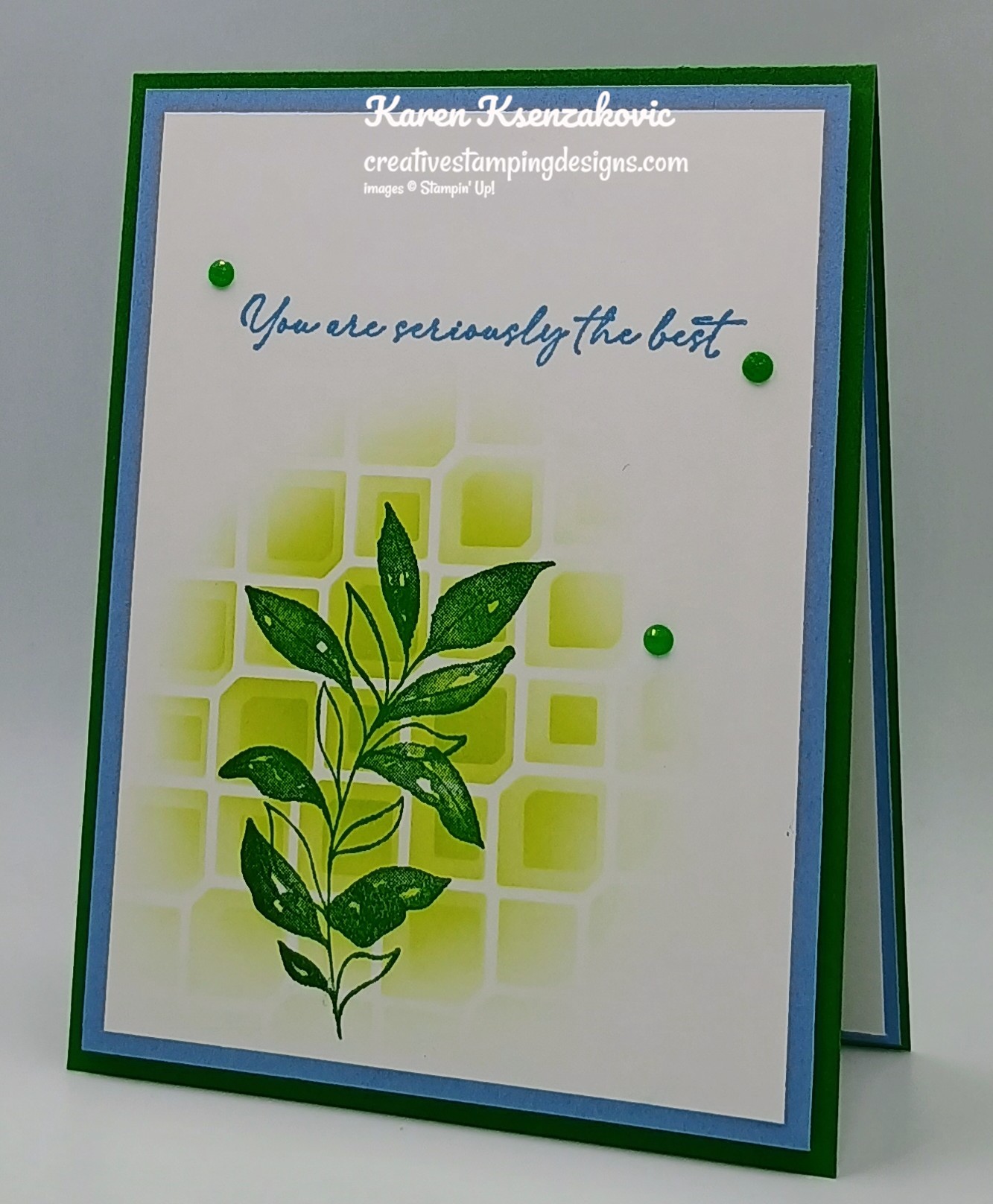 Stampin’ Up! Textured Notes CAS | Creative Stamping Designs