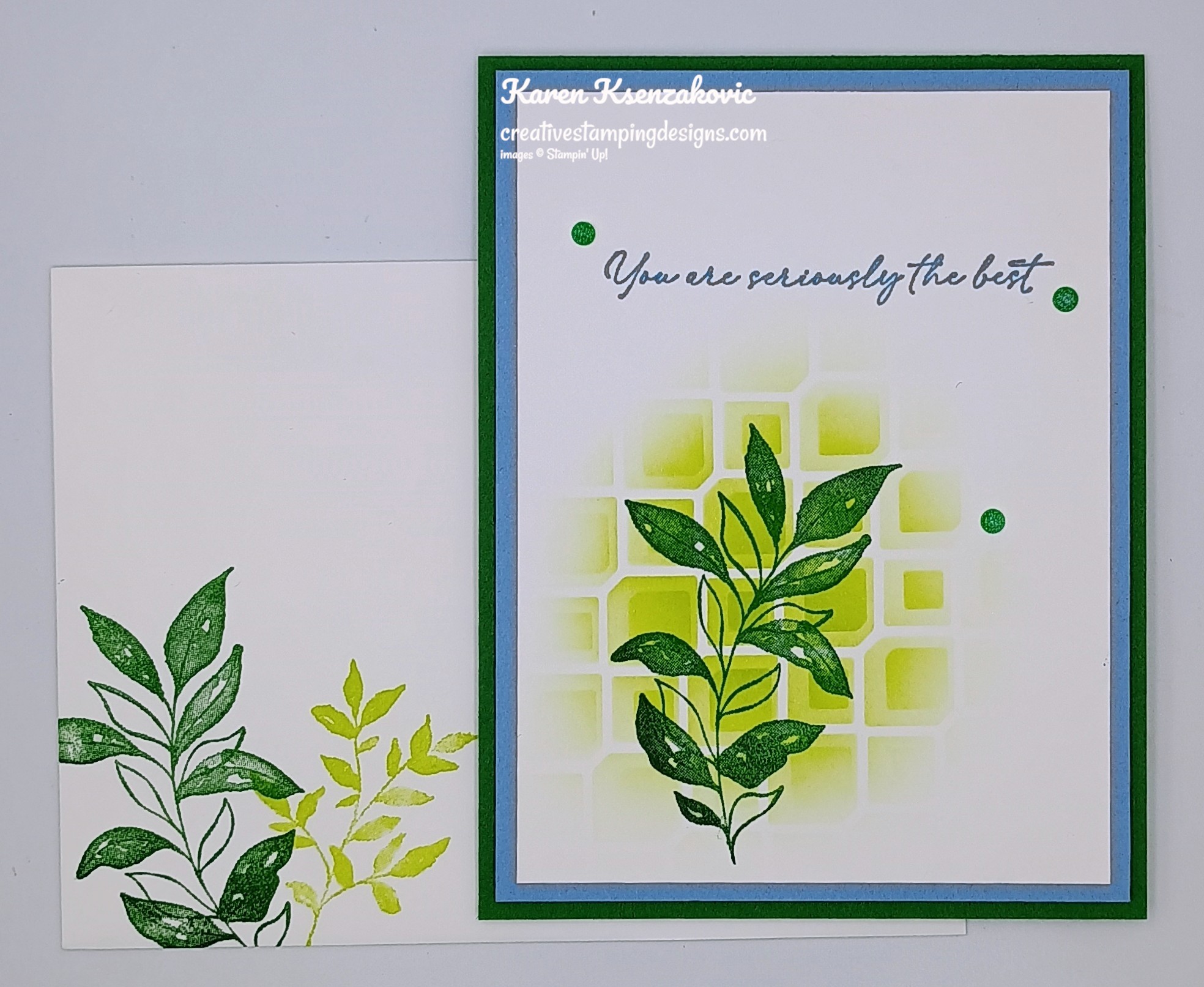 Stampin’ Up! Textured Notes CAS | Creative Stamping Designs