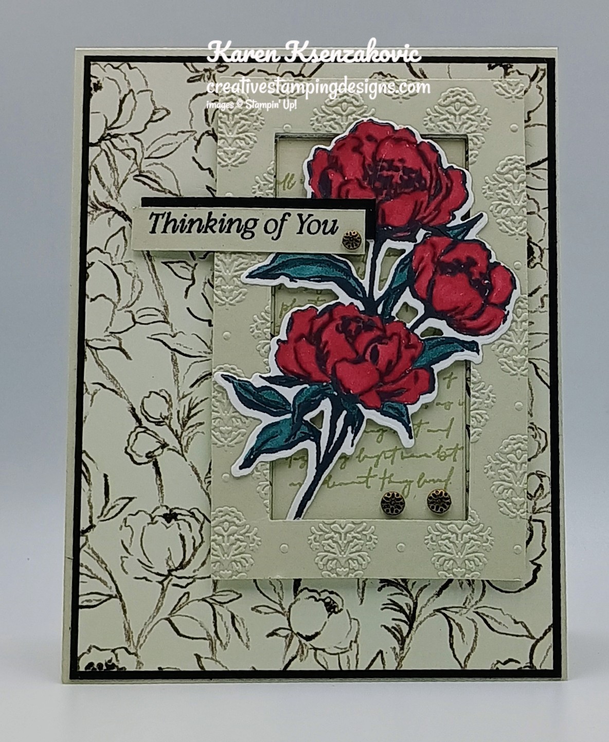 Stampin’ Up! Gallery Blooms Roses | Creative Stamping Designs