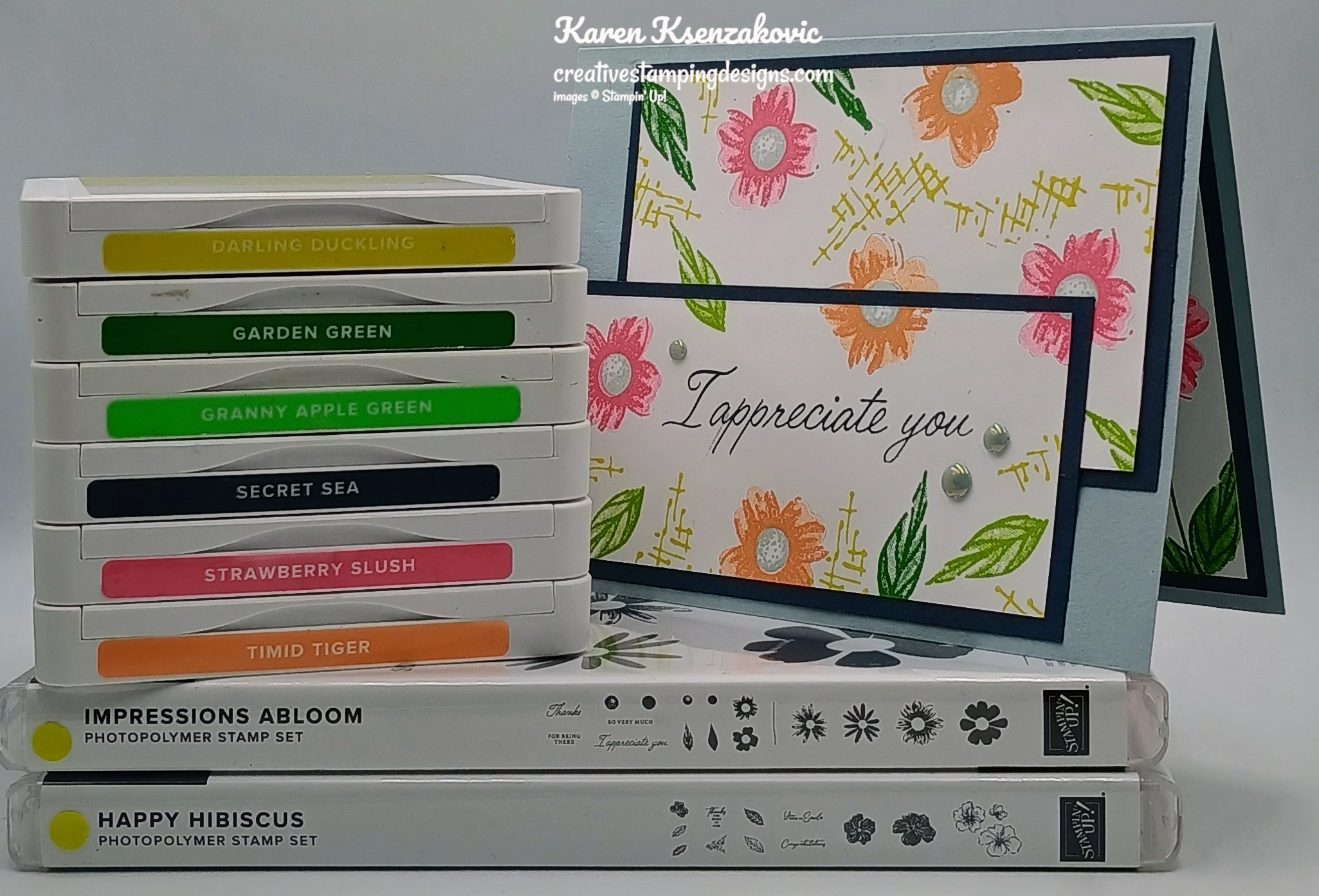 Stampin’ Up! Impressions Abloom Double Time Stamping | Creative ...