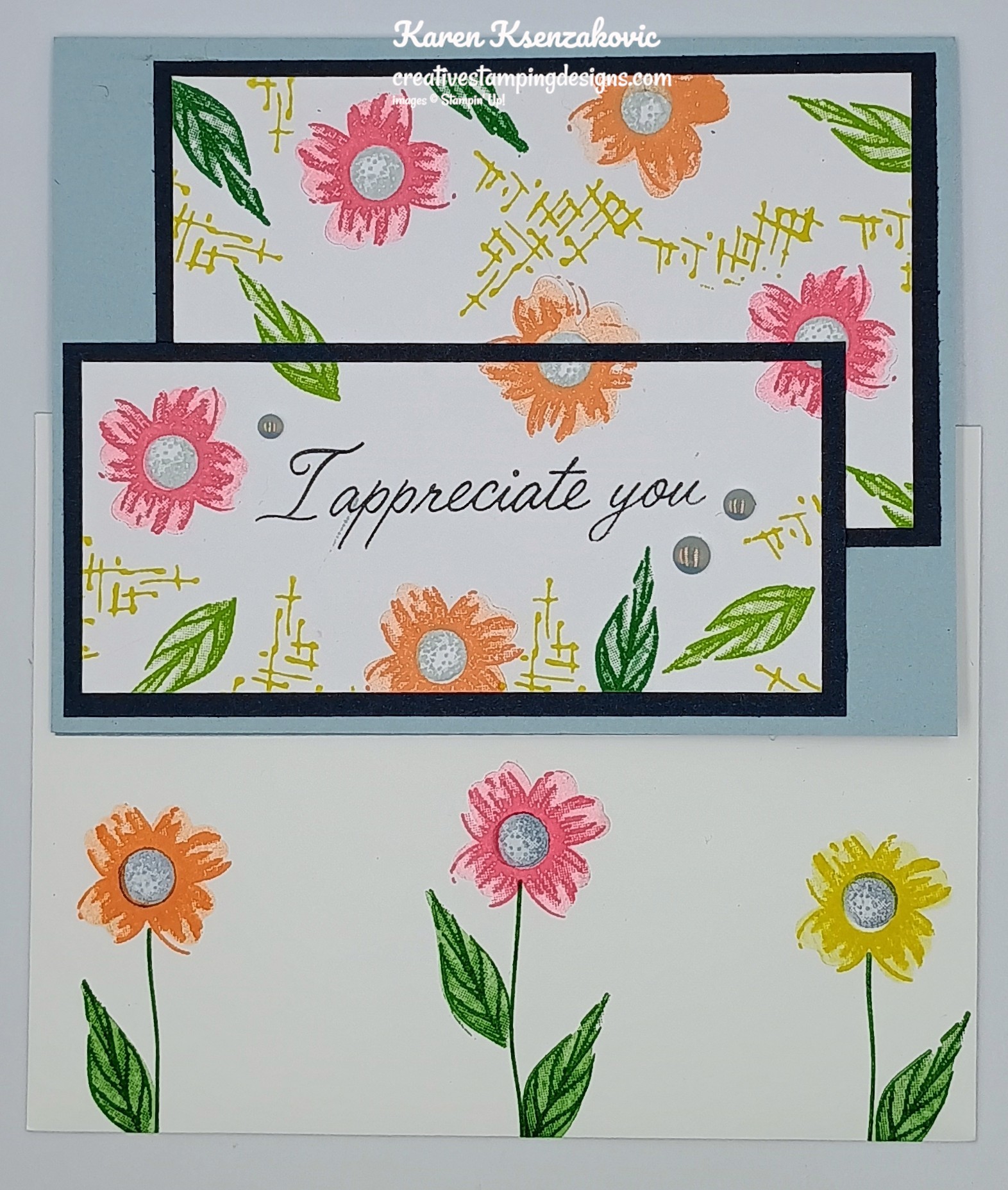 Stampin’ Up! Impressions Abloom Double Time Stamping | Creative ...