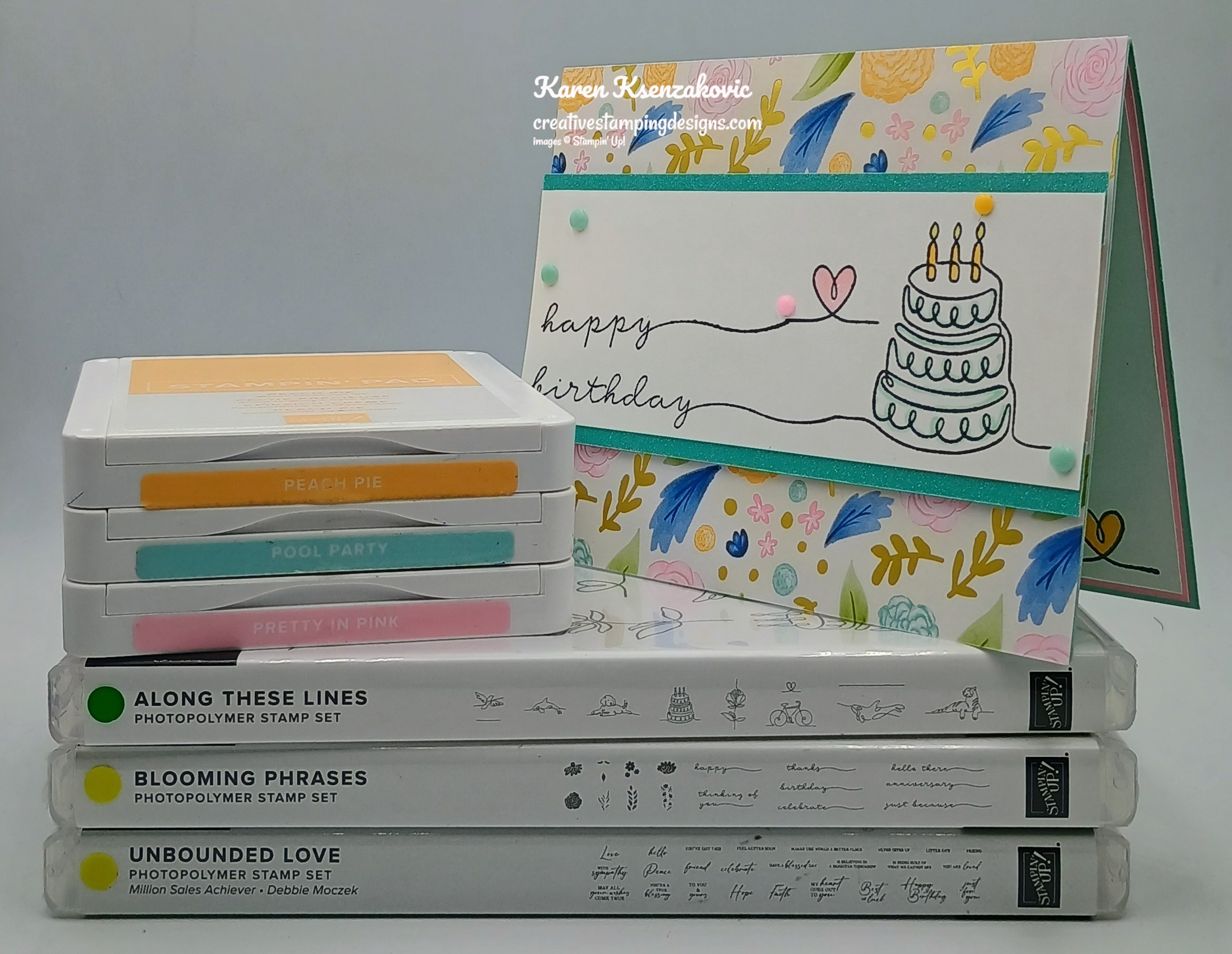 Stampin’ Up! Along These Lines Birthday | Creative Stamping Designs