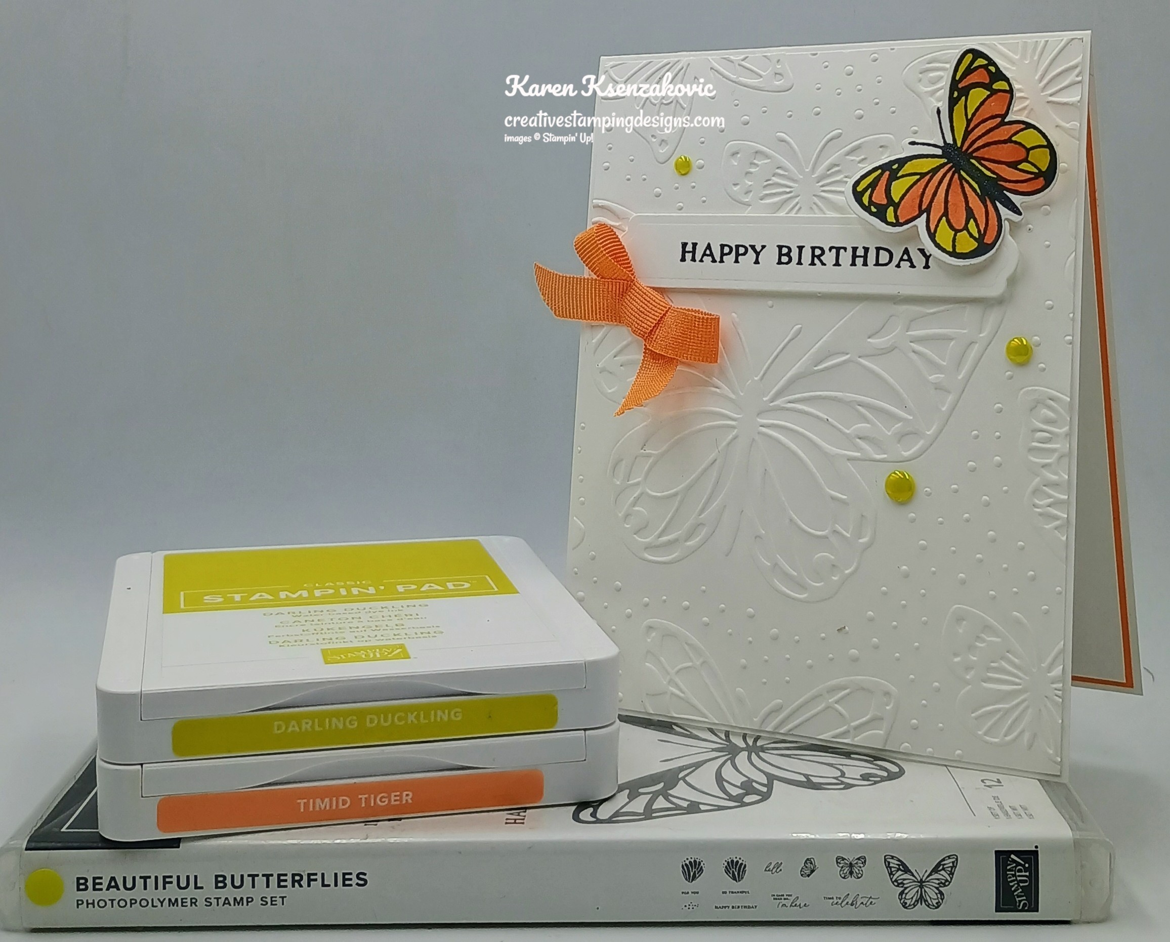 Stampin’ Up! Beautiful Butterflies CAS | Creative Stamping Designs