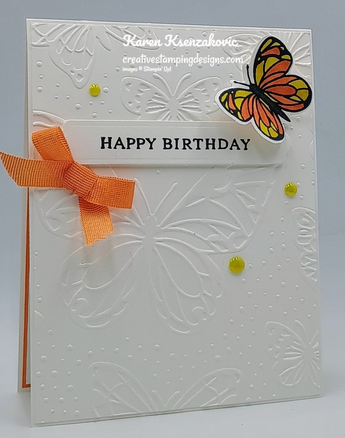 Stampin’ Up! Beautiful Butterflies CAS | Creative Stamping Designs