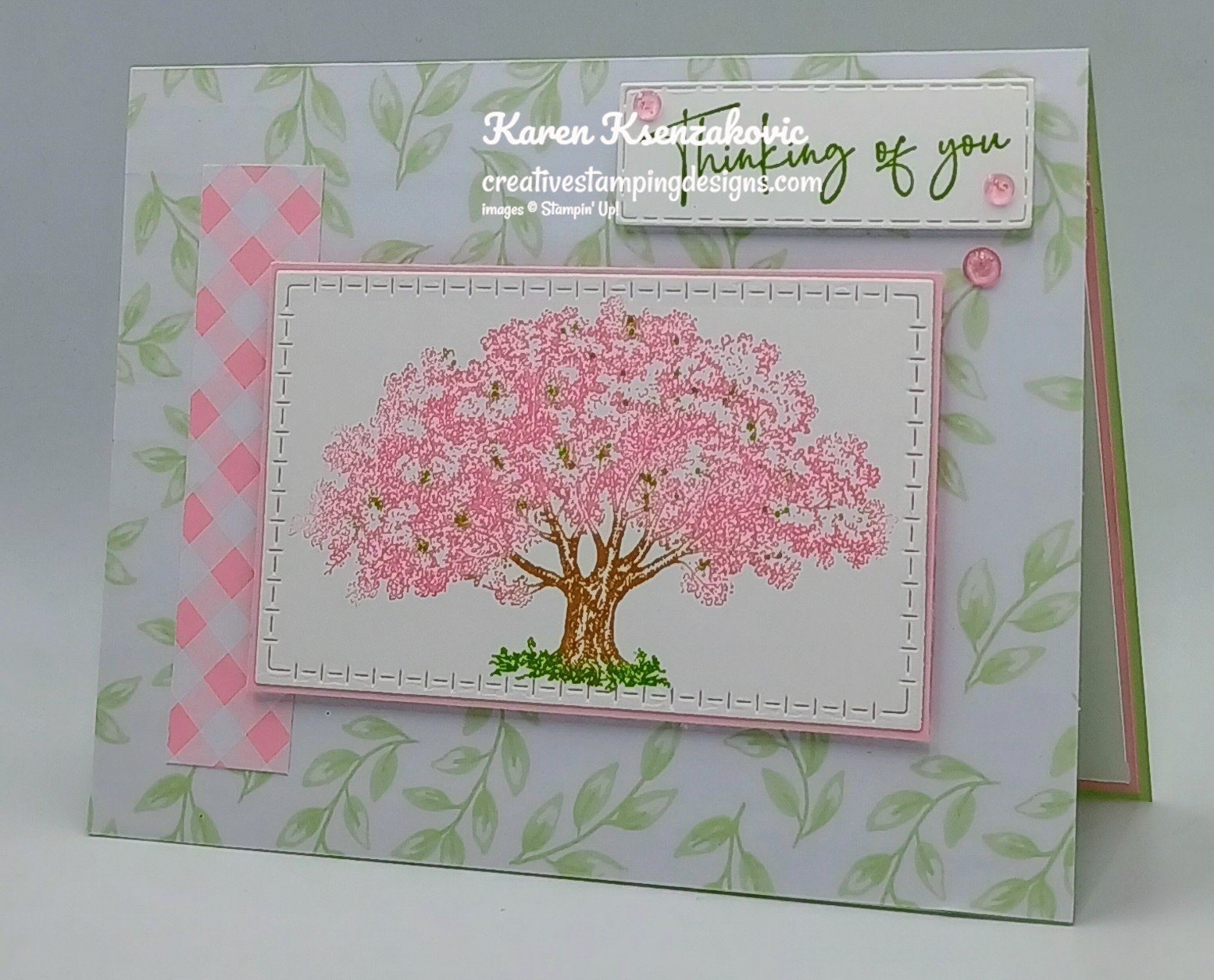 Stampin’ Up! Loveliest Tree in Pink | Creative Stamping Designs