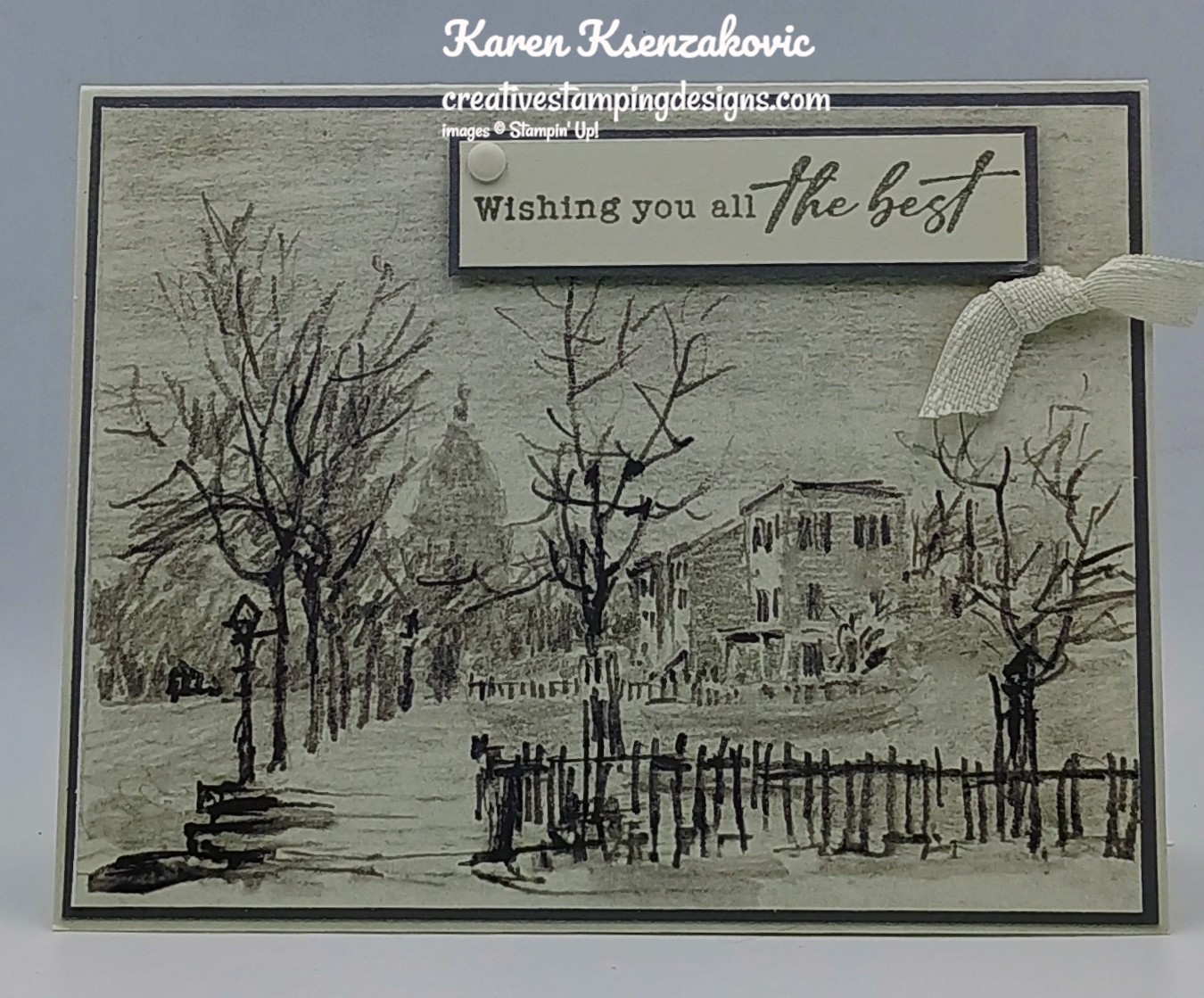 Stampin’ Up! Sentimental Framing CAS | Creative Stamping Designs