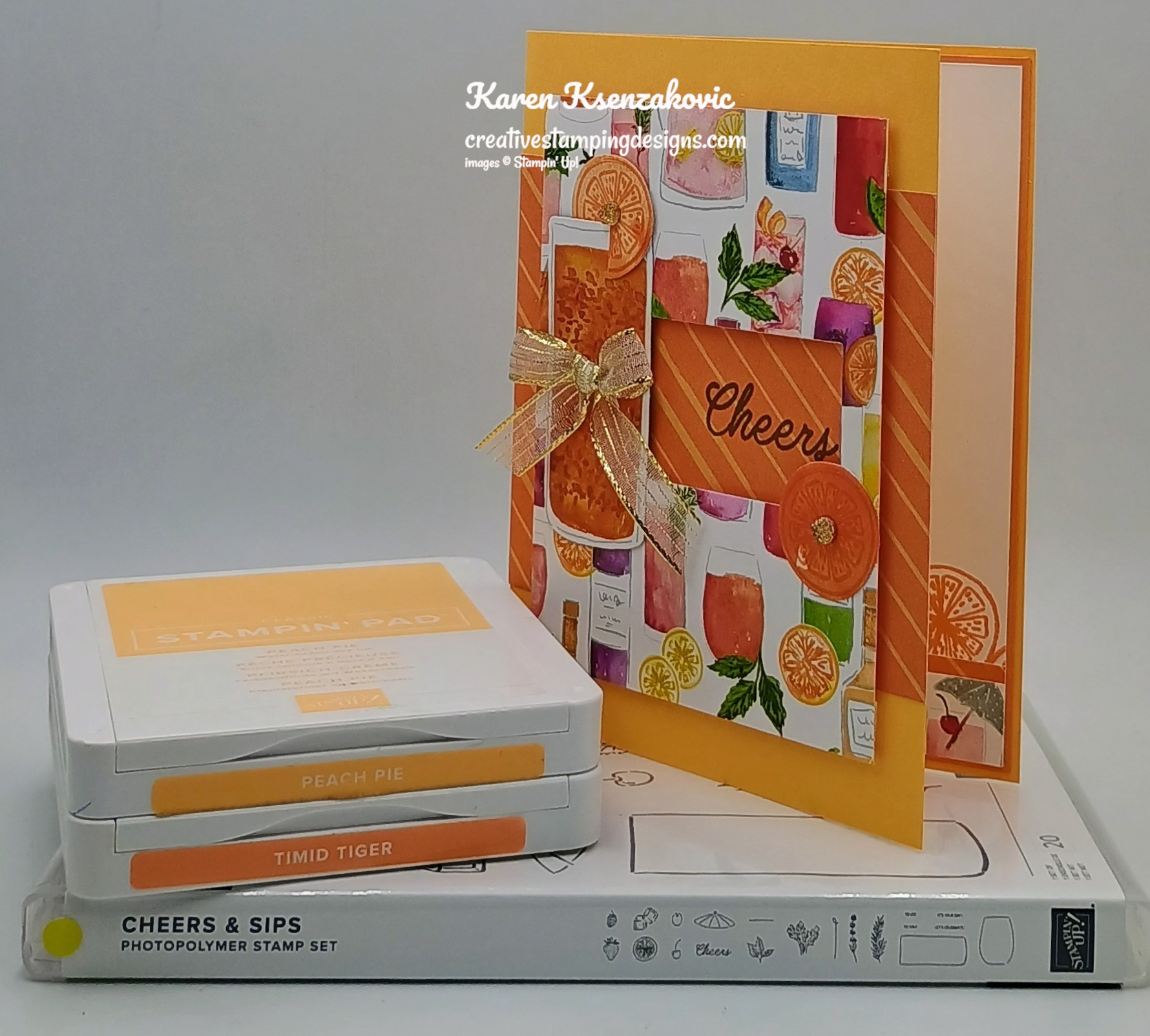 Stampin’ Up! Cheers & Sips Orange | Creative Stamping Designs