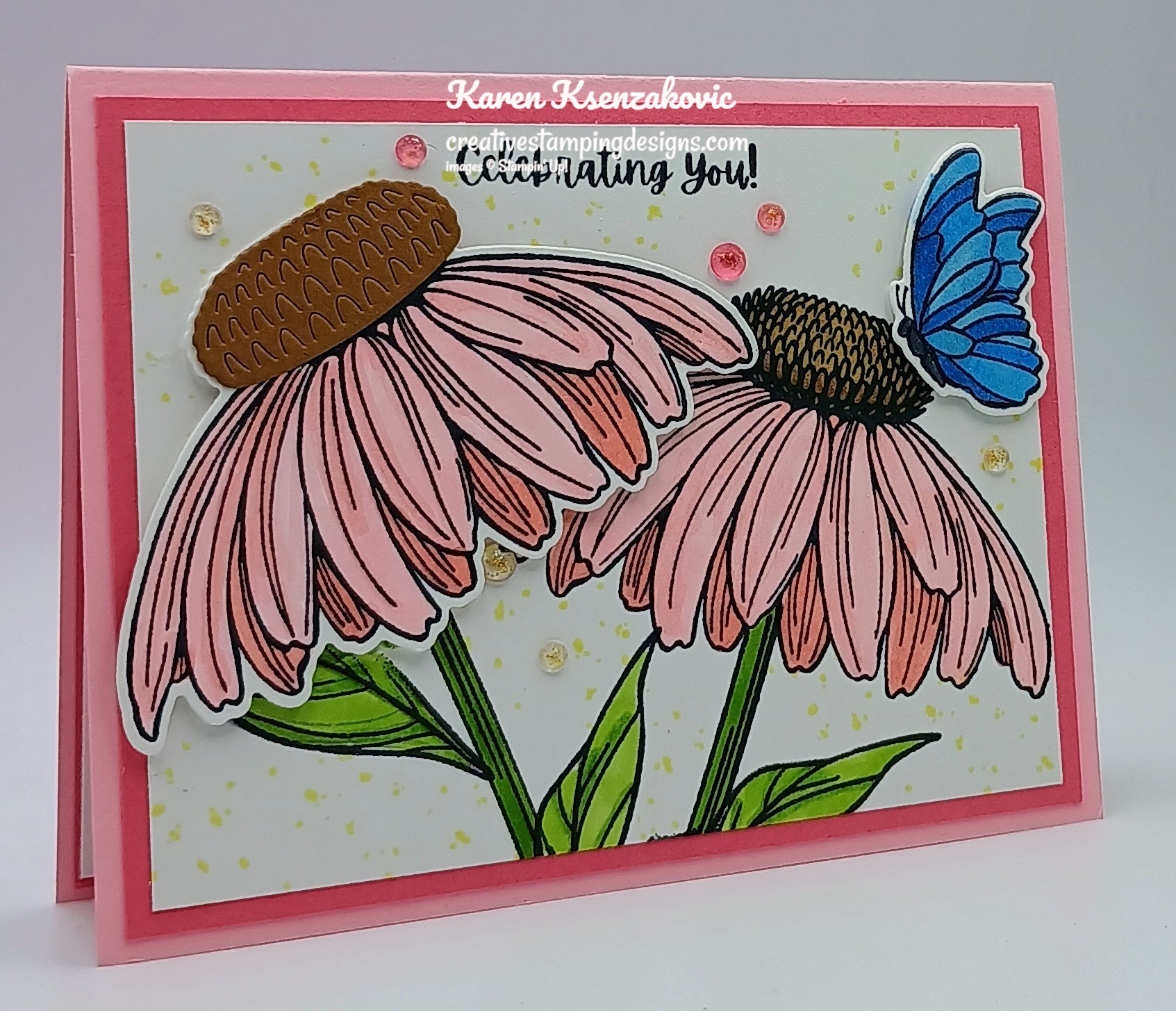 Stampin’ Up! Coneflower Celebrations in Pink | Creative Stamping Designs