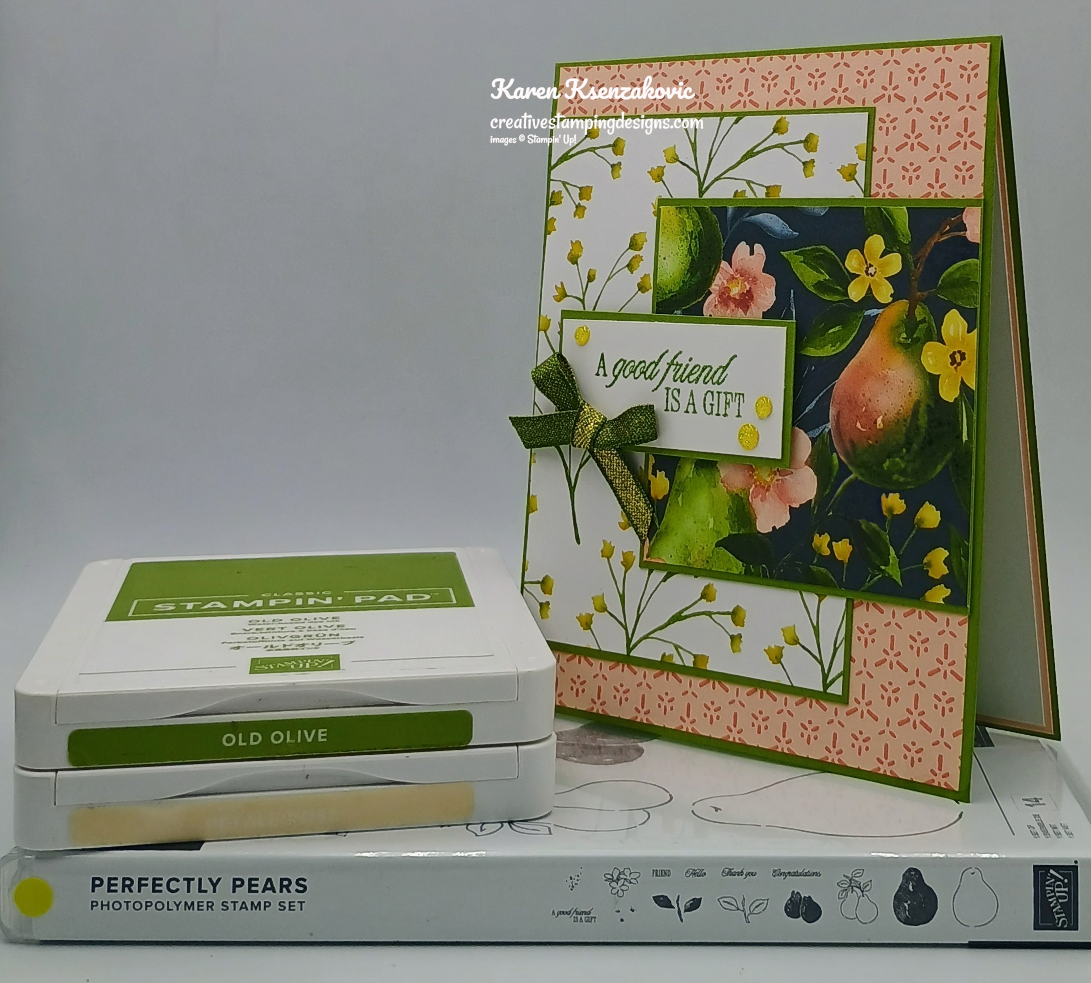 Stampin’ Up! Perfectly Pears for The Happy Inkin’ Thursday Blog Hop ...