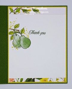 Stampin’ Up! Perfectly Pears CAS | Creative Stamping Designs