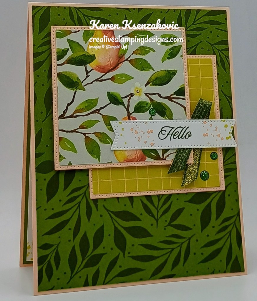 Stampin’ Up! Perfectly Pears for The Happy Inkin’ Thursday Blog Hop ...