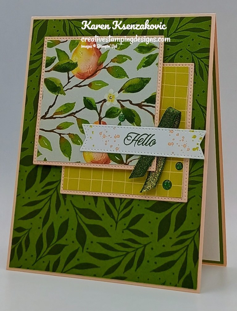 Stampin’ Up! Perfectly Pears for The Happy Inkin’ Thursday Blog Hop ...