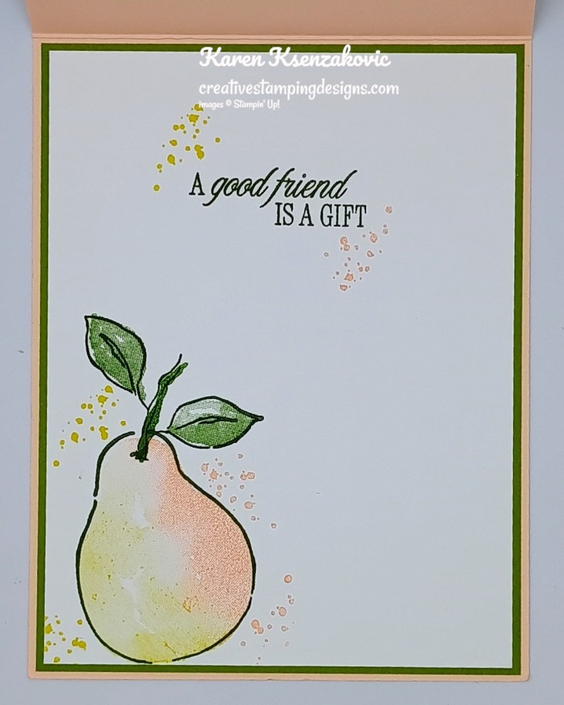 Stampin’ Up! Perfectly Pears for The Happy Inkin’ Thursday Blog Hop ...