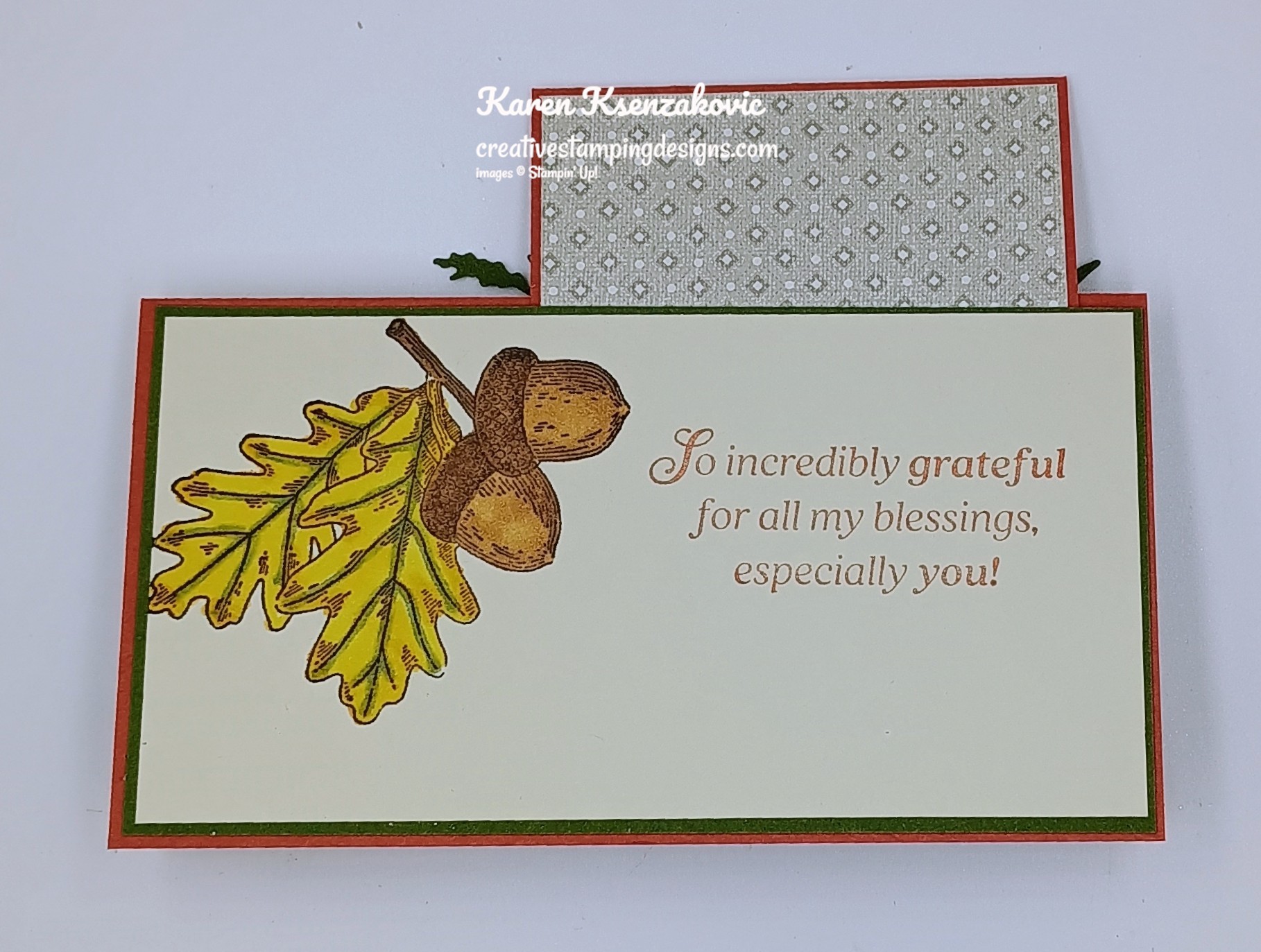 Stampin’ Up! Amber Autumn Fun Fold | Creative Stamping Designs