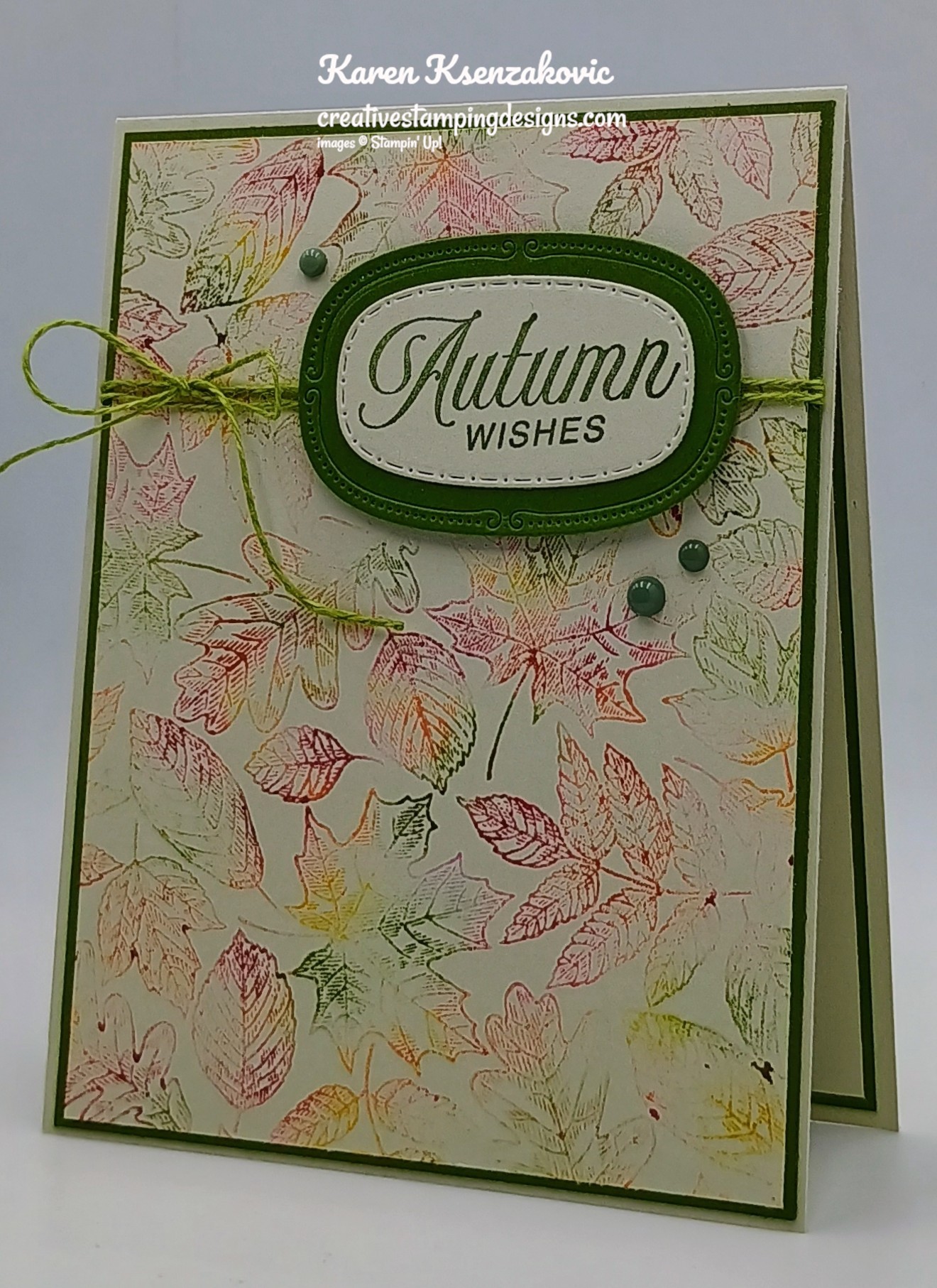 Stampin’ Up! Etched Autumn CAS | Creative Stamping Designs