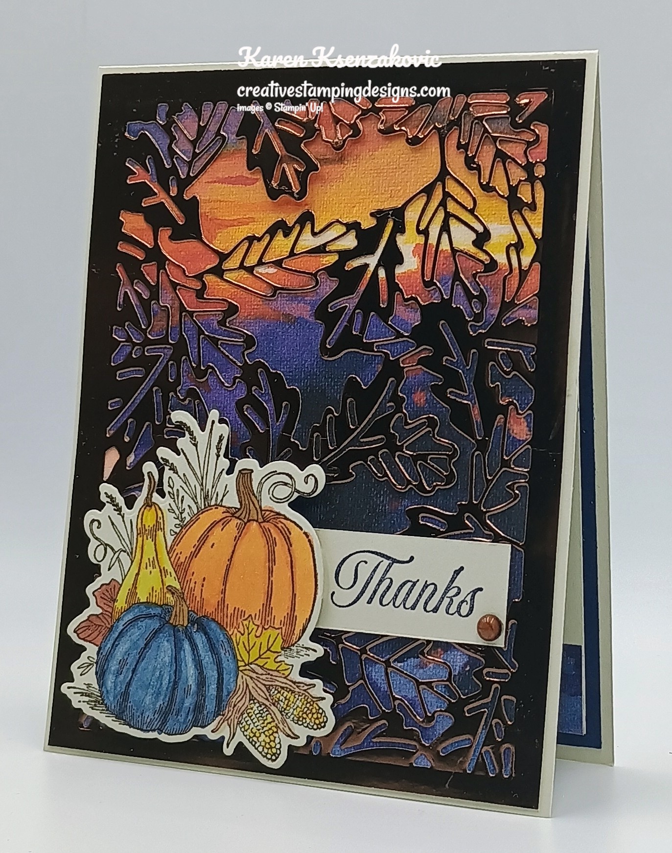 Stampin’ Up! Amber Autumn Sunset | Creative Stamping Designs