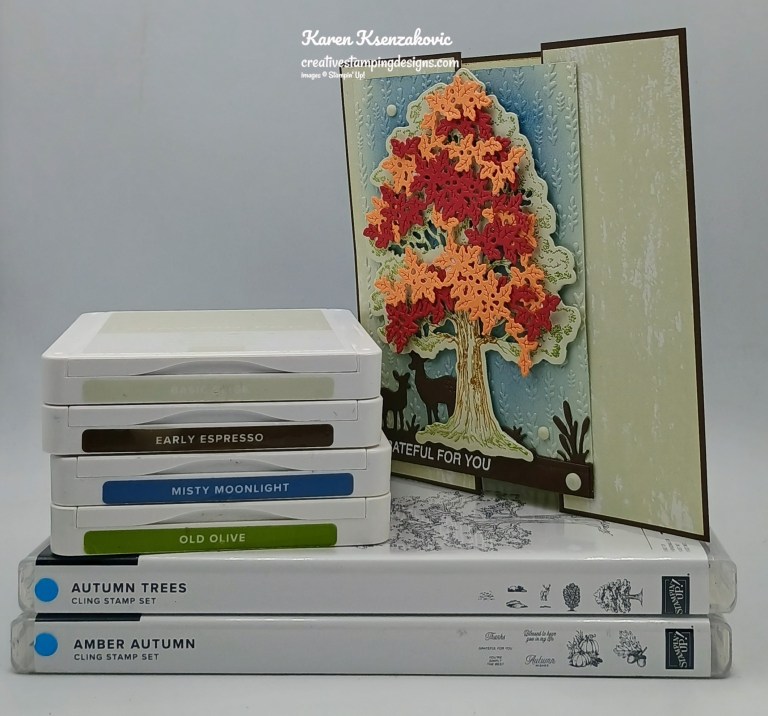 Stampin’ Up! Amber Autumn Trees for Fun Fold Friday | Creative Stamping ...