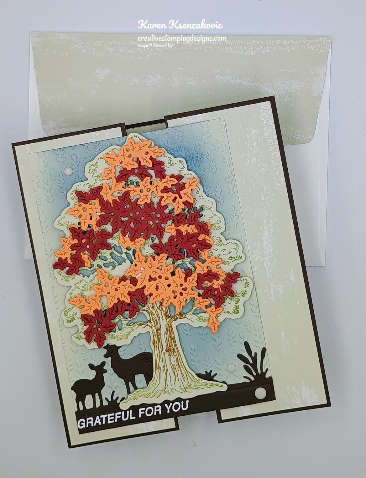 Stampin’ Up! Amber Autumn Trees for Fun Fold Friday | Creative Stamping ...