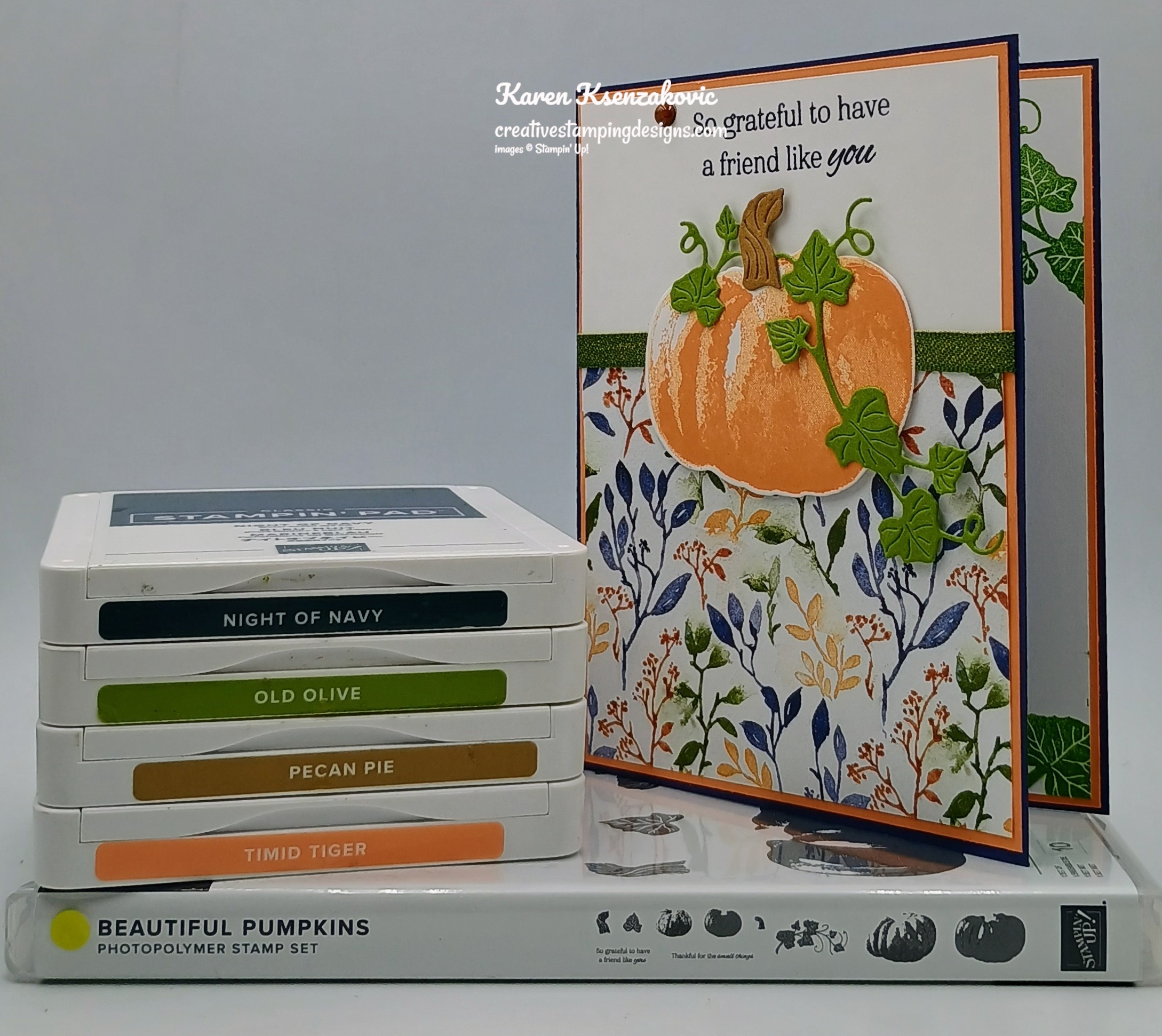 Stampin’ Up! Beautiful Pumpkins | Creative Stamping Designs