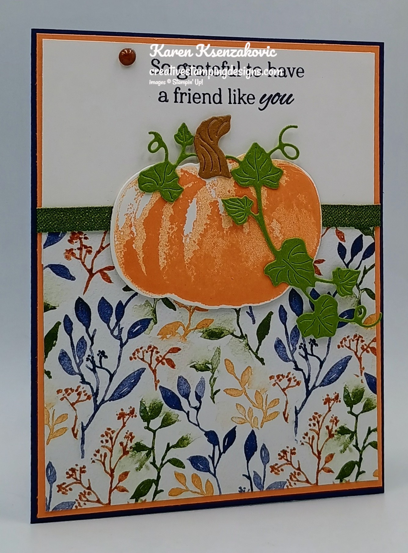 Stampin’ Up! Beautiful Pumpkins | Creative Stamping Designs