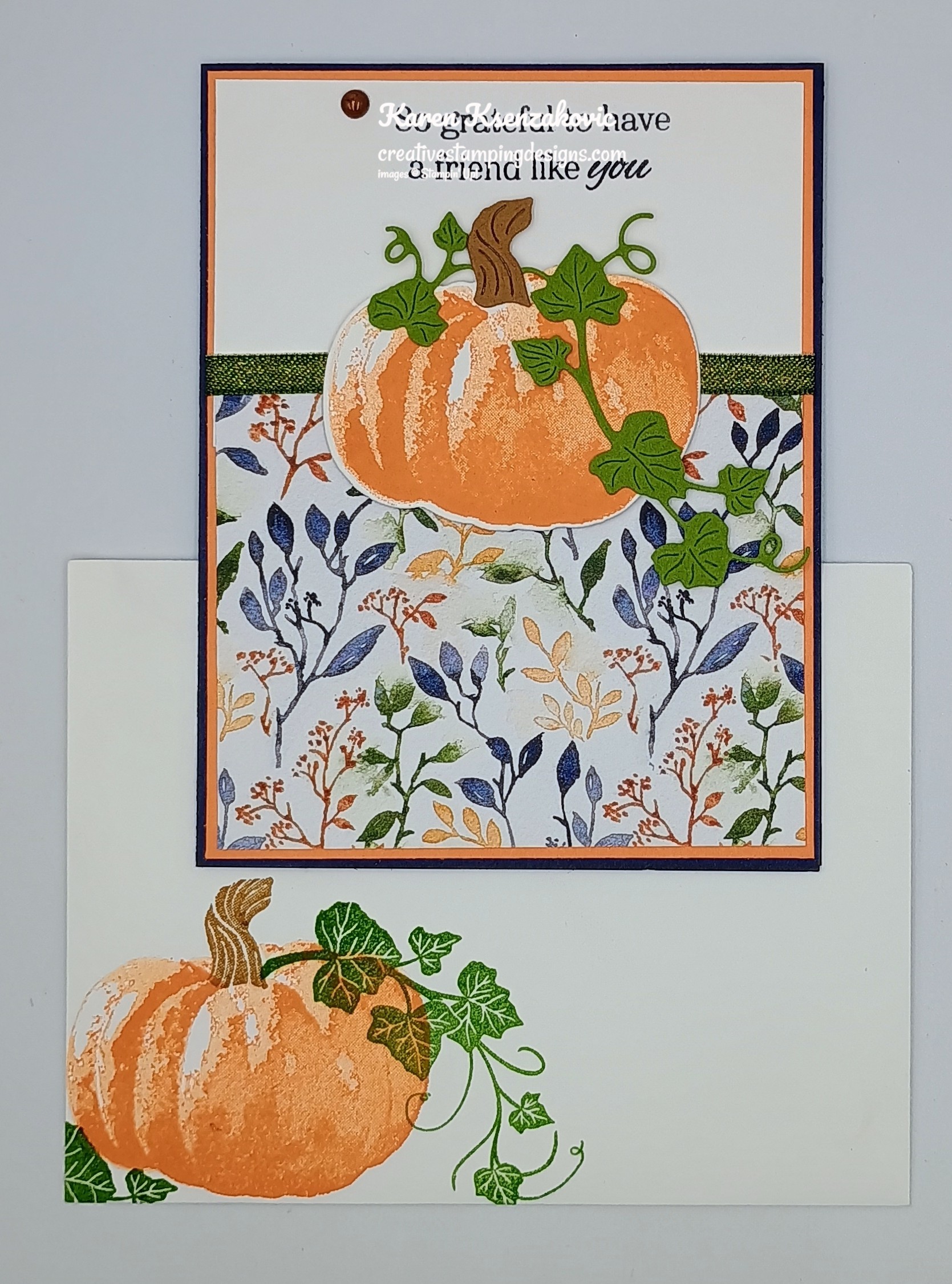 Stampin’ Up! Beautiful Pumpkins | Creative Stamping Designs